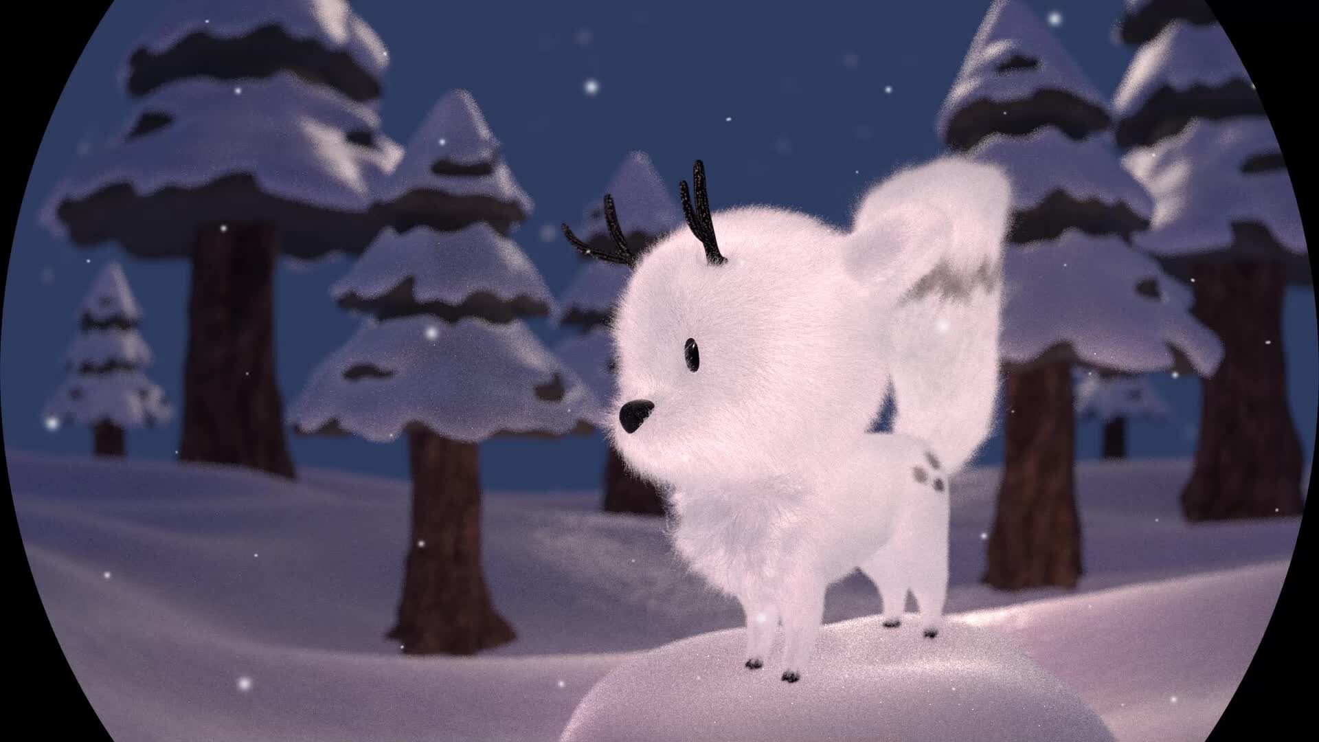 ArtStation - A deerfox named Twig - Hilda fanart