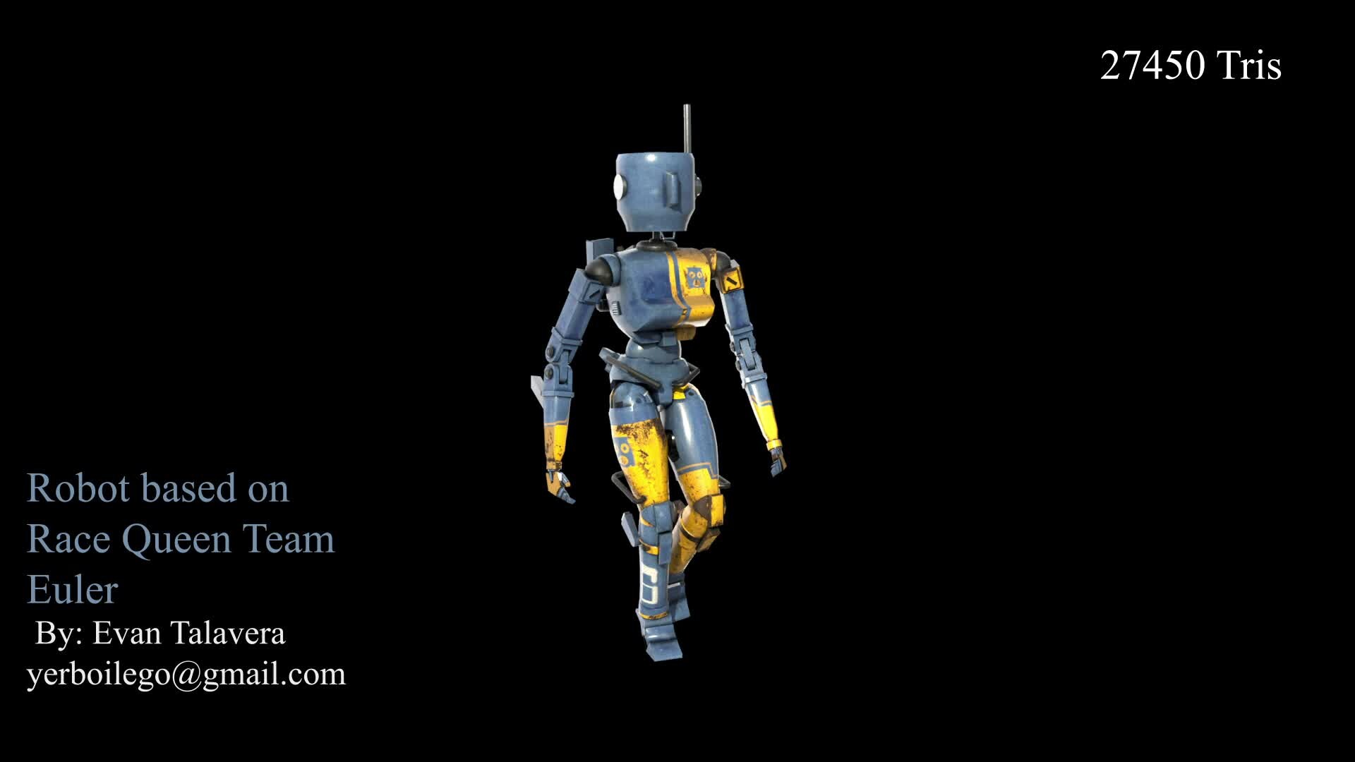 ArtStation - Robot model based on Race Queen Team Euler
