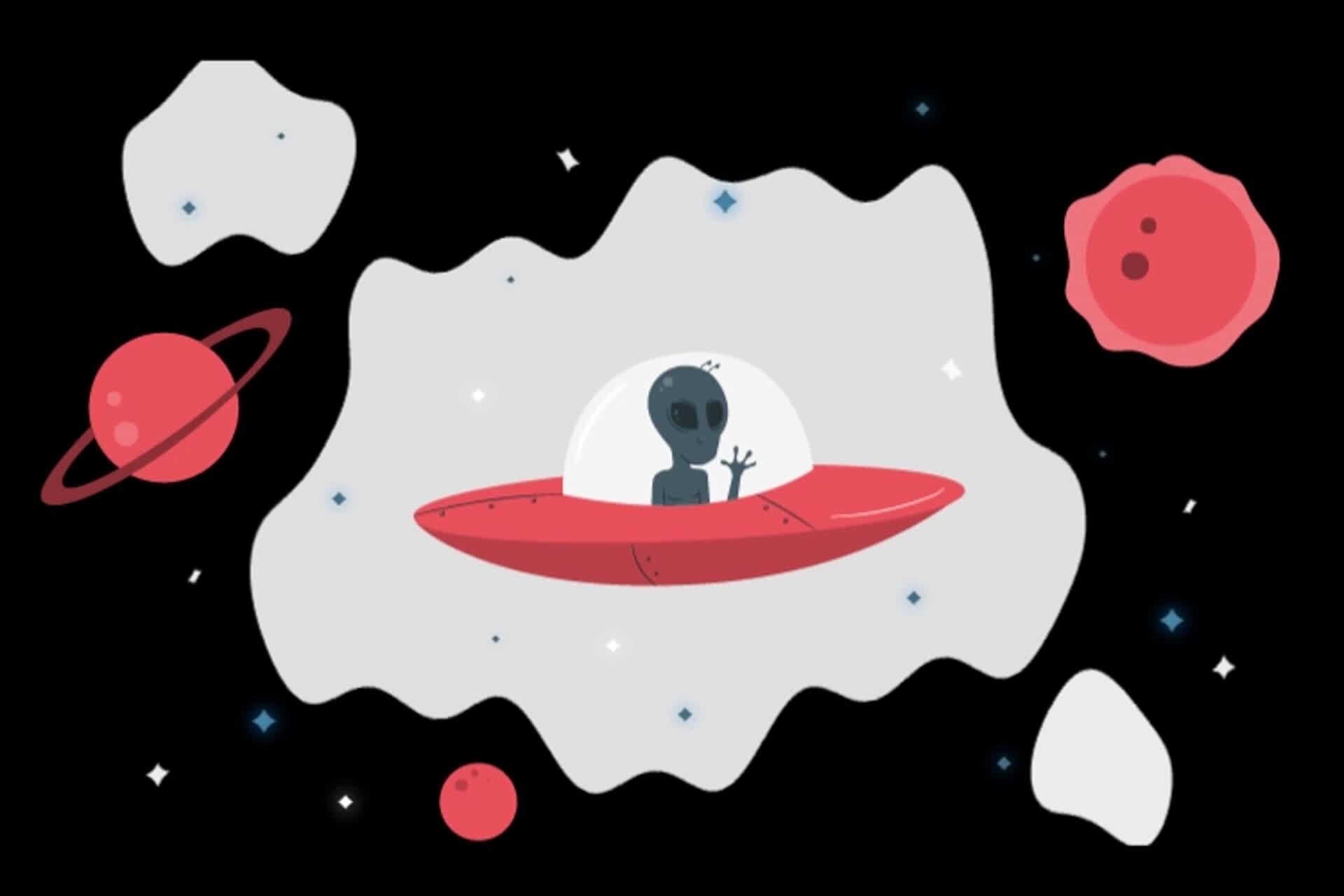 ArtStation - UFO Motion Graphic Animation in After Effects