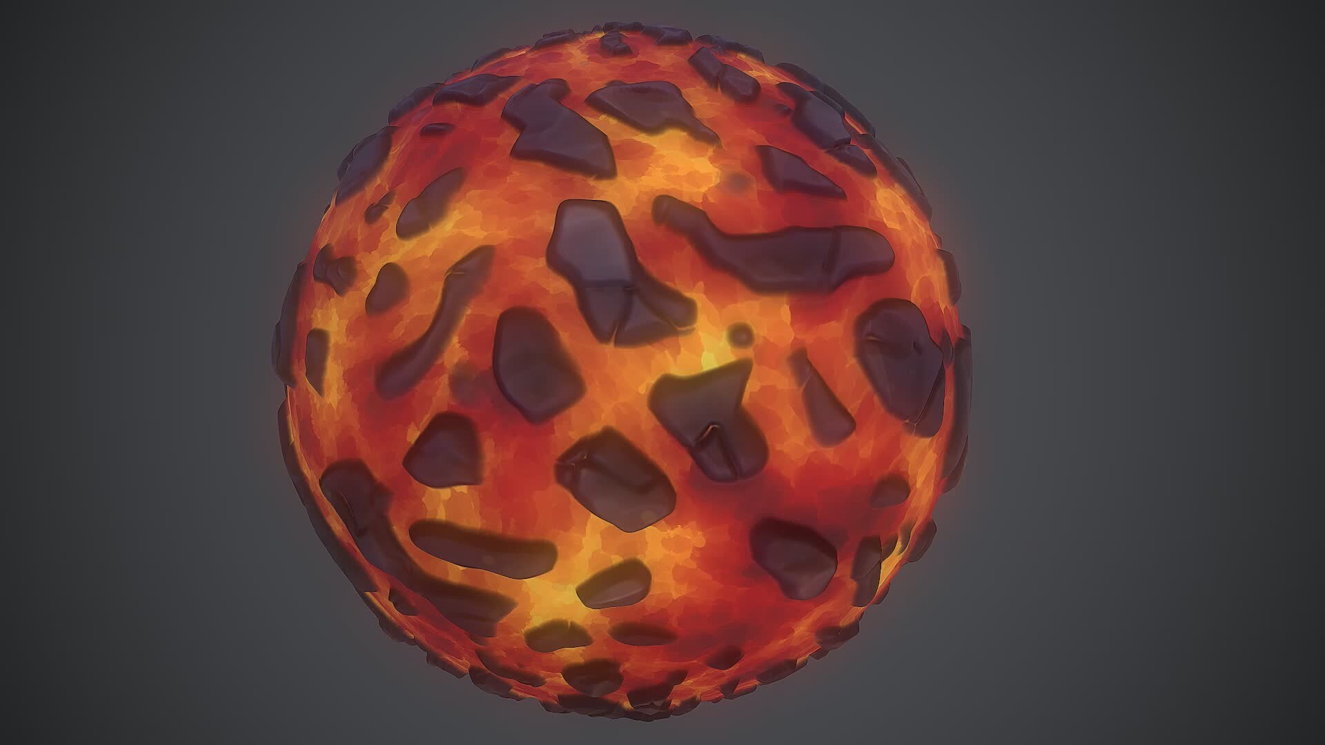 ArtStation - Stylized Lava Material made in Substance Designer.