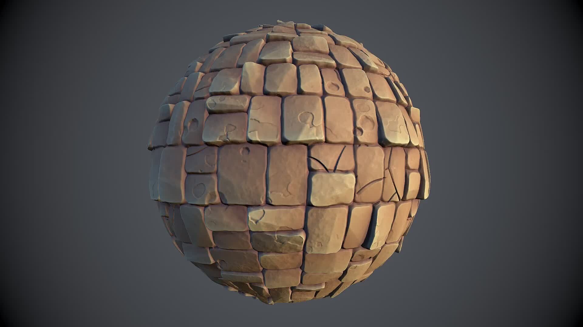 ArtStation - Stylized Cobblestone floor made in Substance Designer.