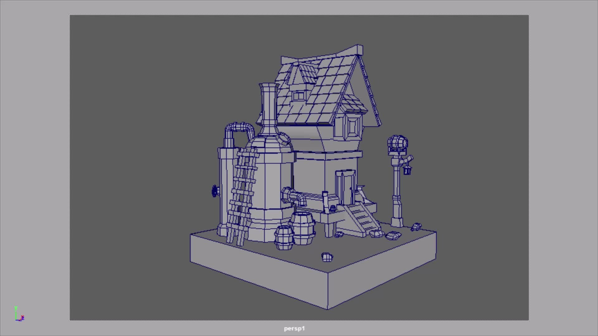 ArtStation - Quick 3D House Blocking