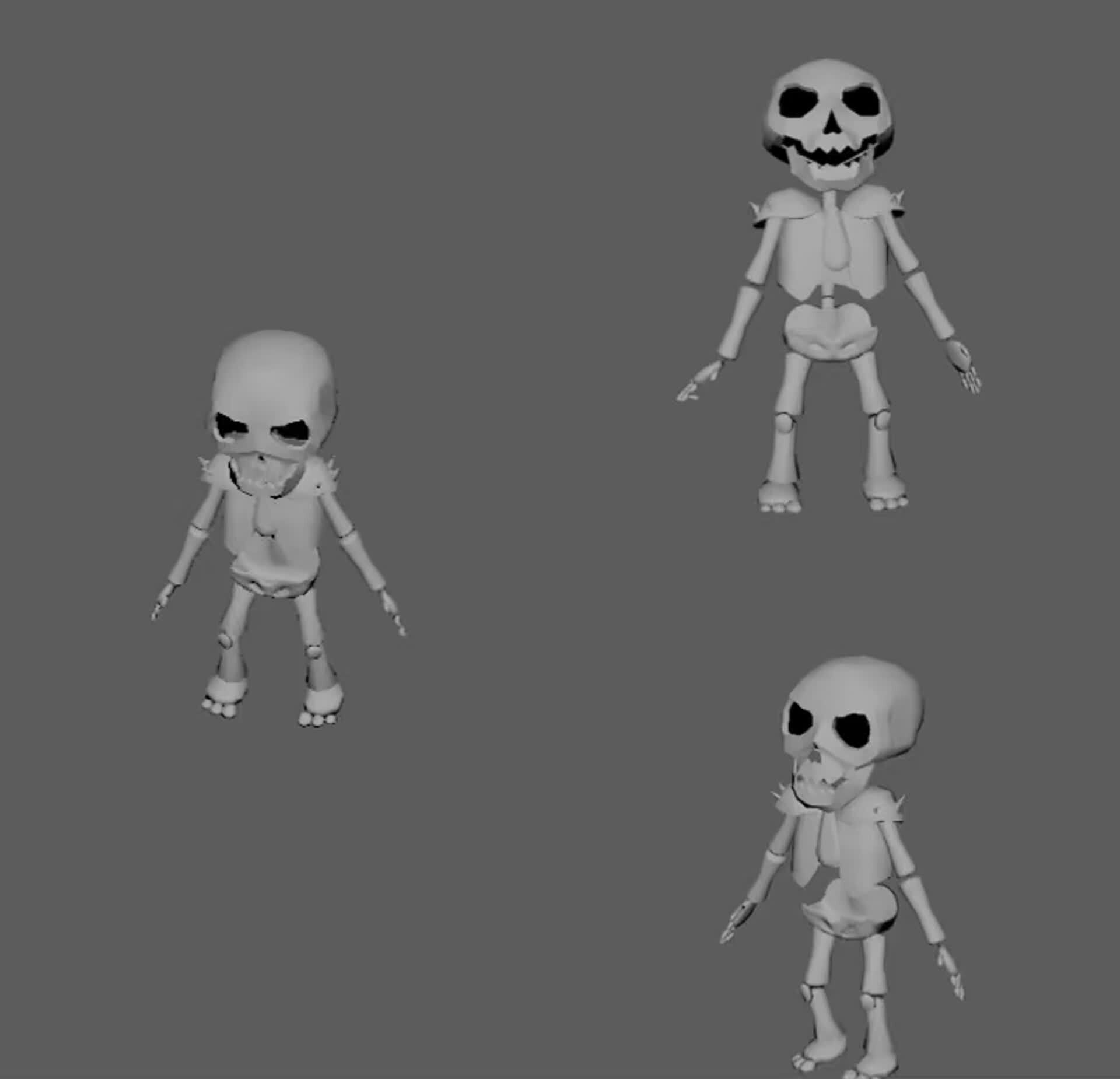 ArtStation - Skeleton Man 3D Animations