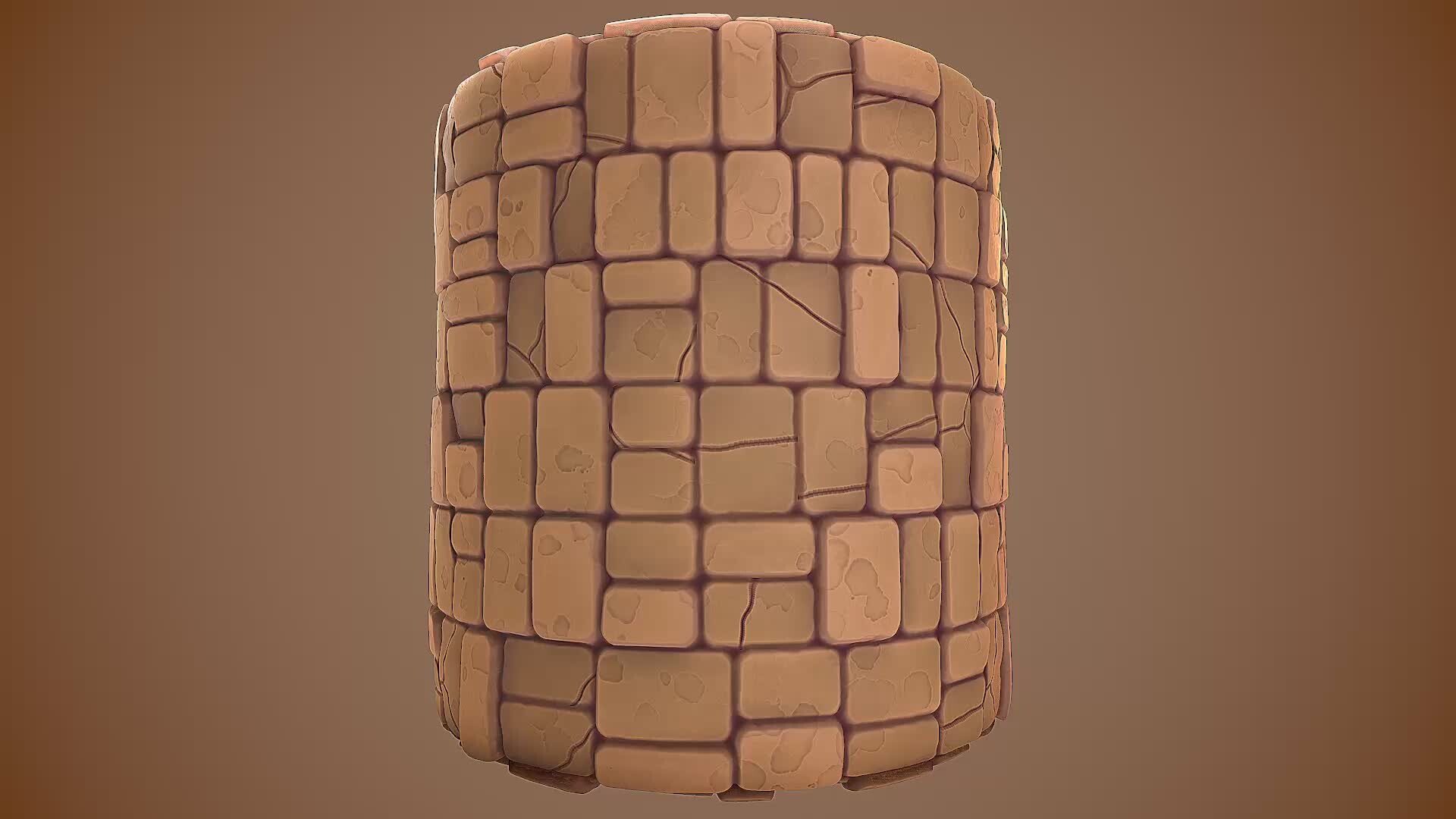 ArtStation - Stylized Yellow Cobblestone Material