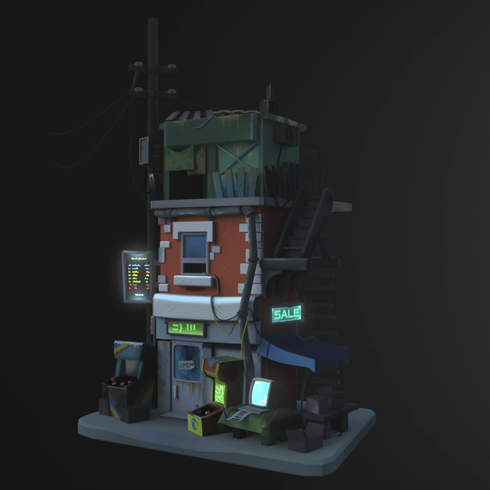 ArtStation - Abandoned video game store