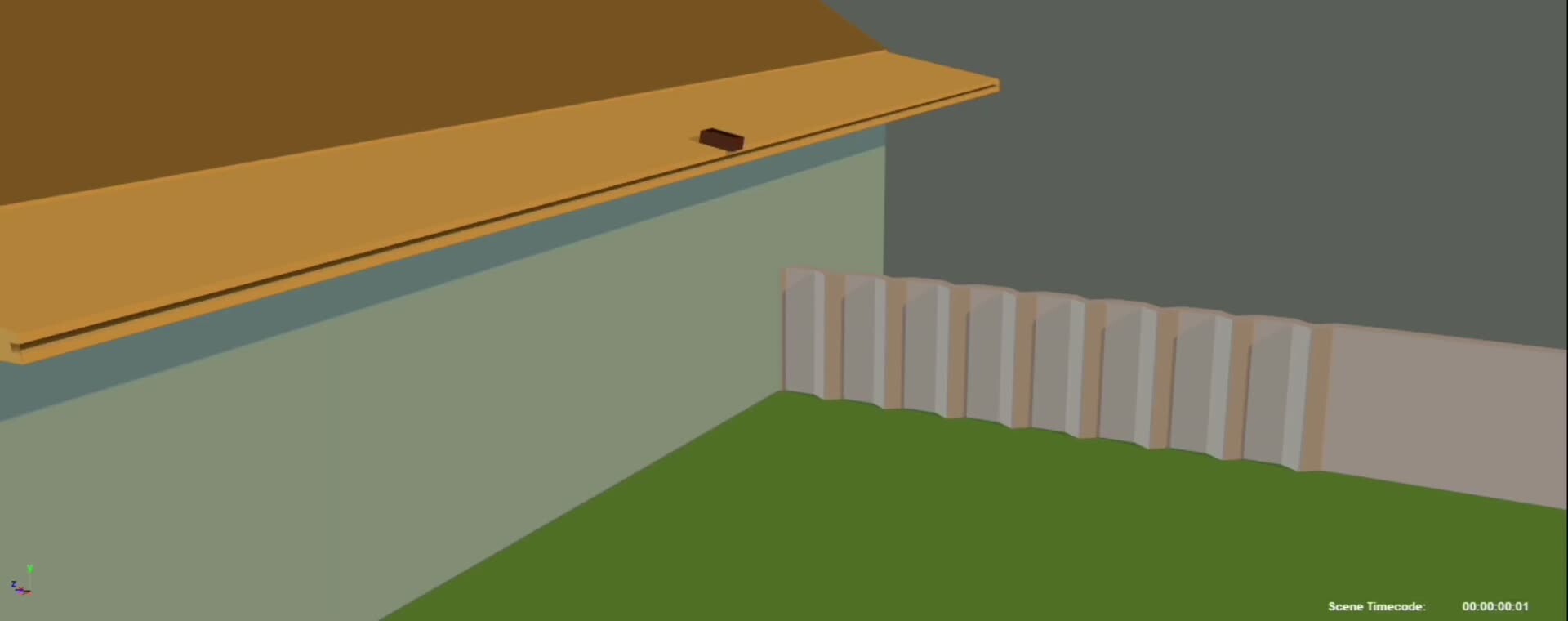 ArtStation - Brick fall animation.