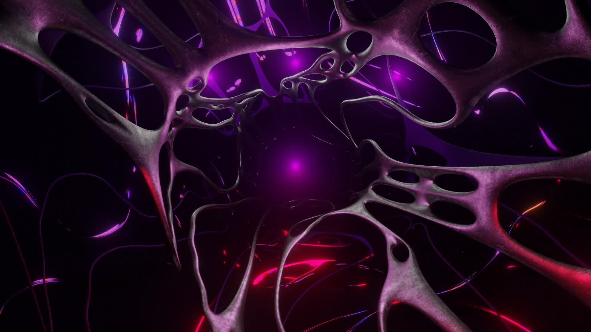 ArtStation - Looping alien tunnel