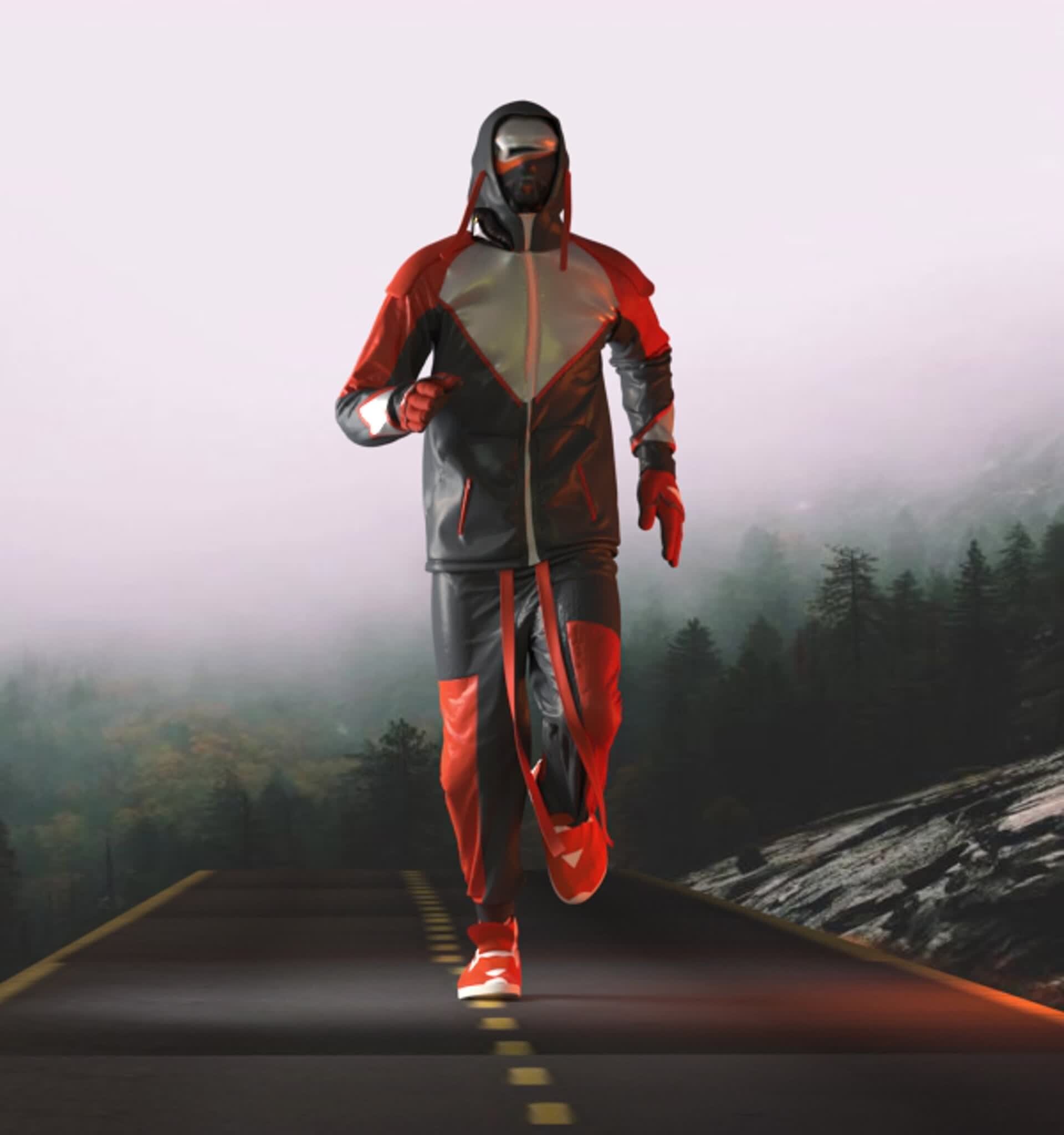 ArtStation - Running man. Marvelous disigner/clo3d