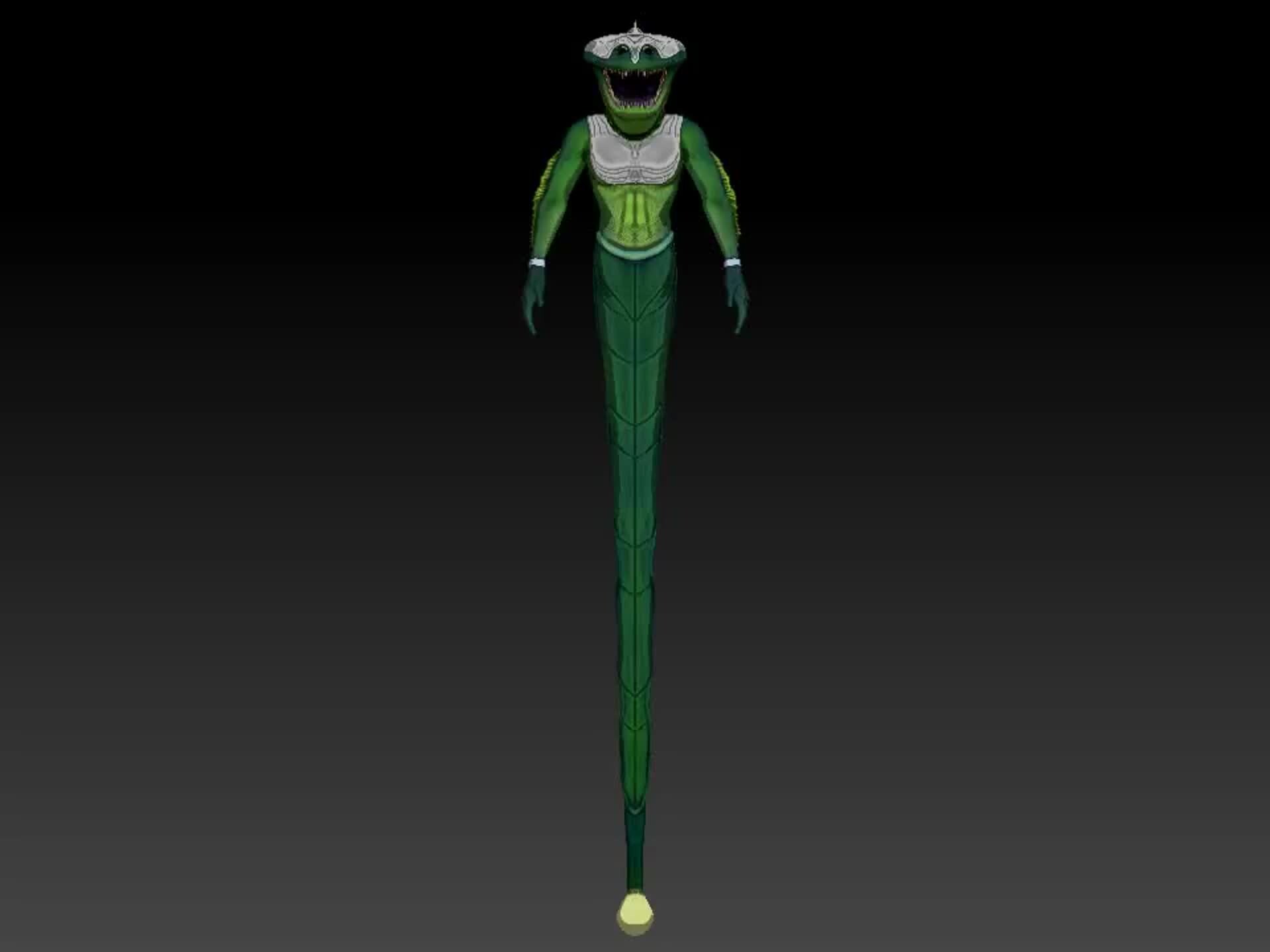 ArtStation - Gulper Eel Merman Zbrush Sculpt Showcase