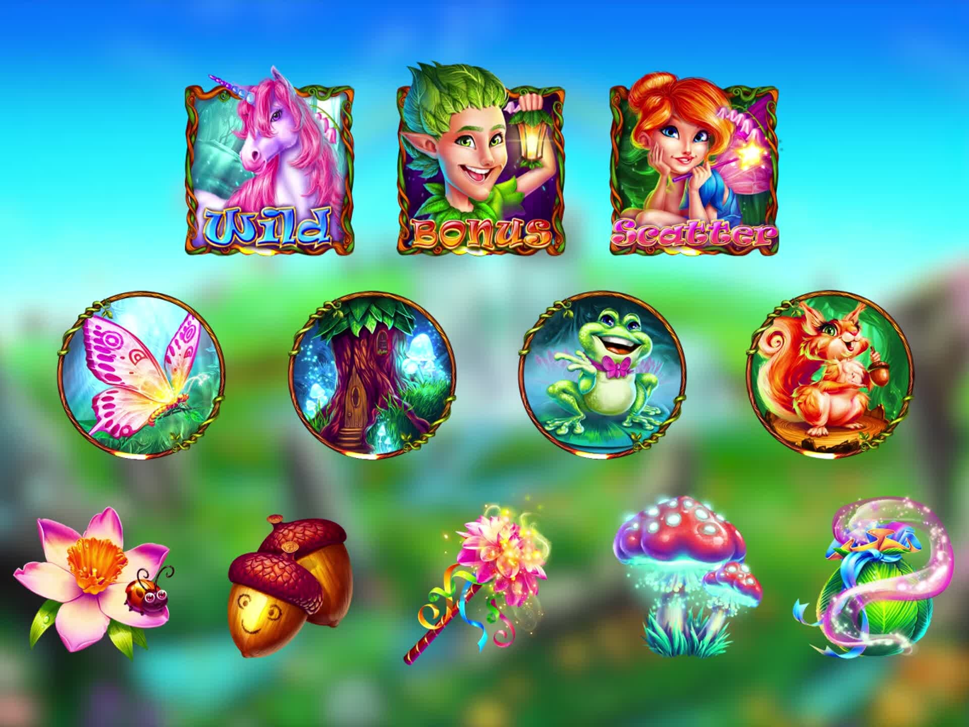 ArtStation - Fairies slot - symbols animation