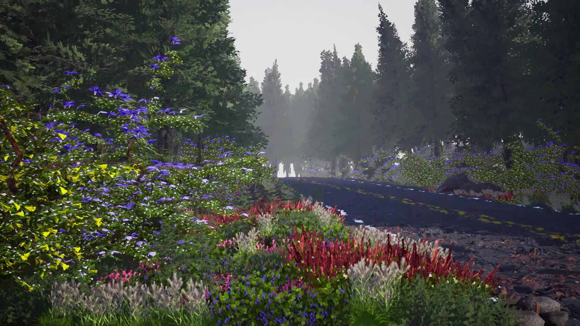 ArtStation - BROKEN ROAD SCENE