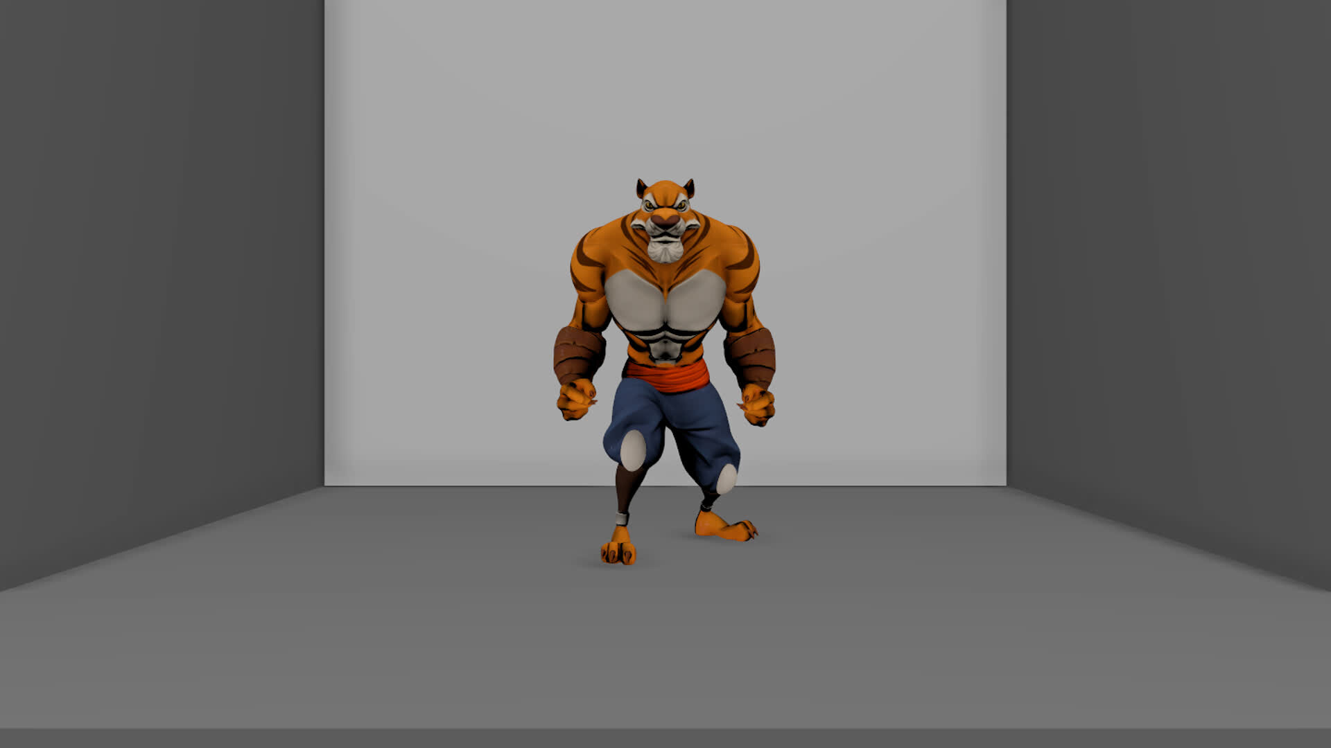 ArtStation - Anthro Tiger roar animation