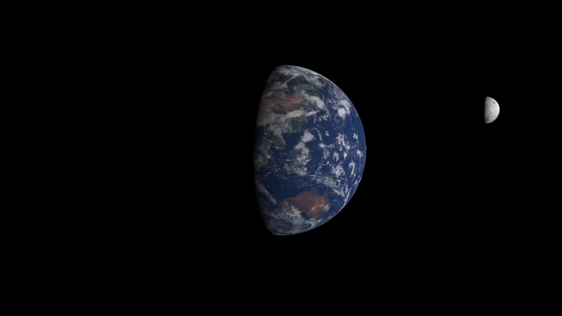 ArtStation - Earth & Moon | Comp