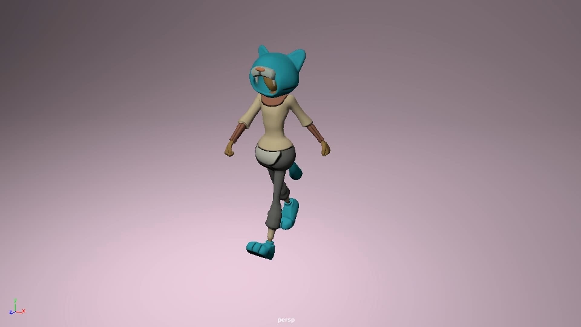 ArtStation - Gumball cosplayer - Walk Cycle