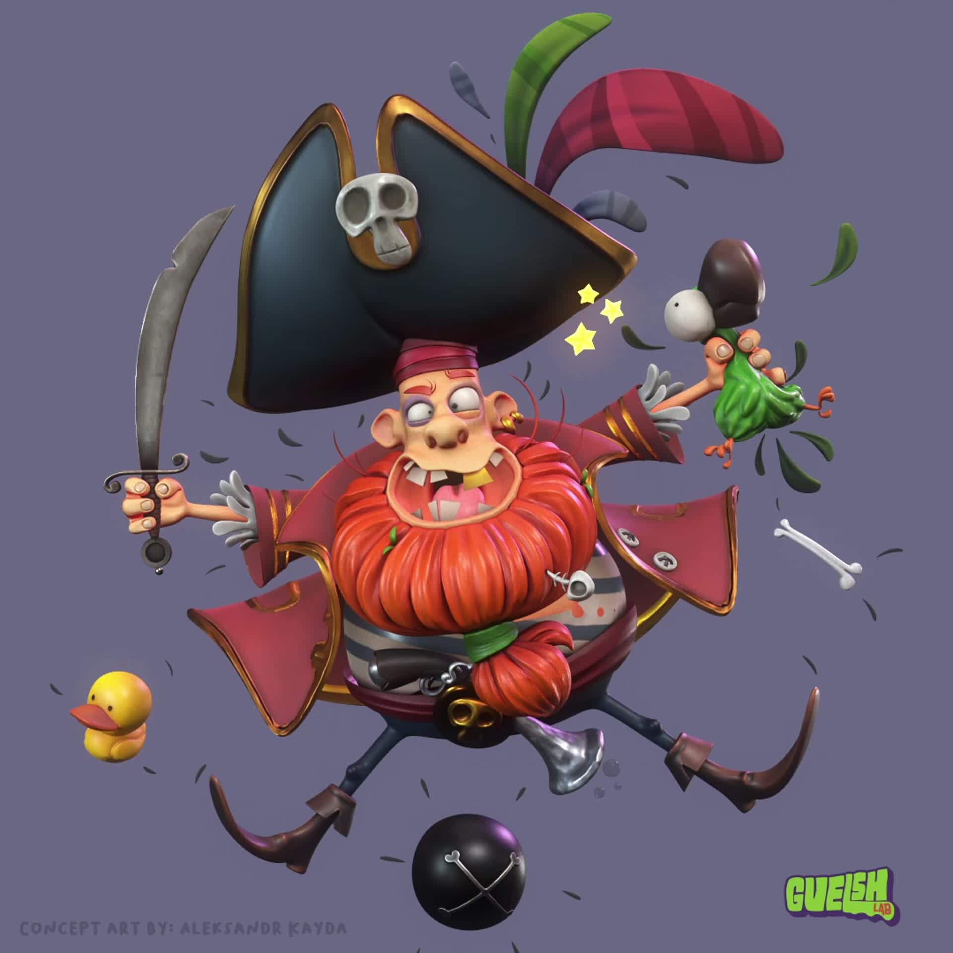 ArtStation - Crazy Pirate