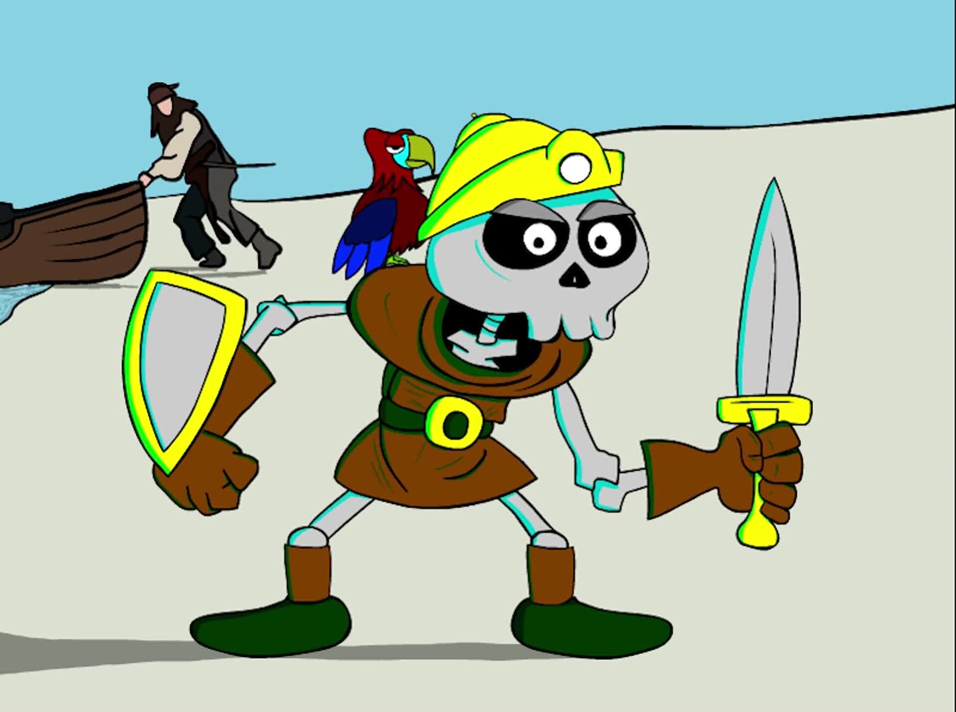 ArtStation - Skeleton Pirate - Animate 2D