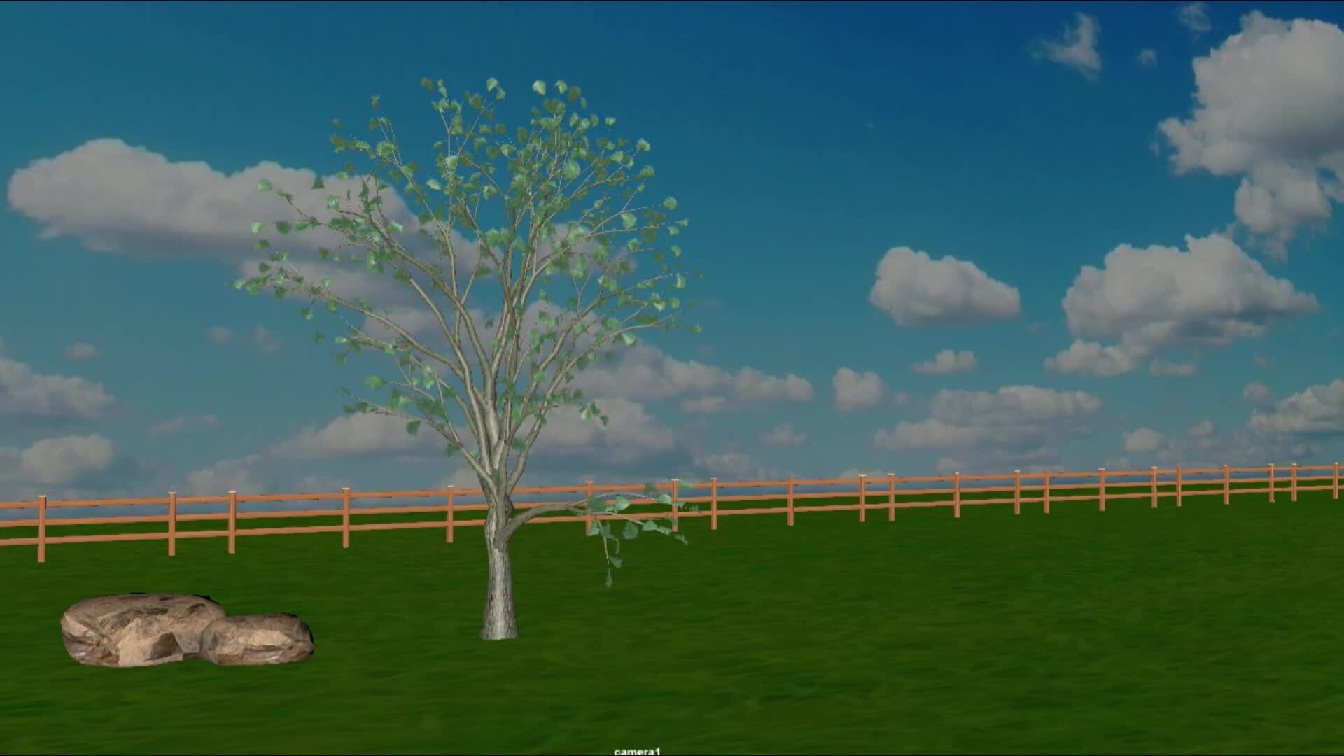 ArtStation - Assignment 1 : Tree swaying simulation