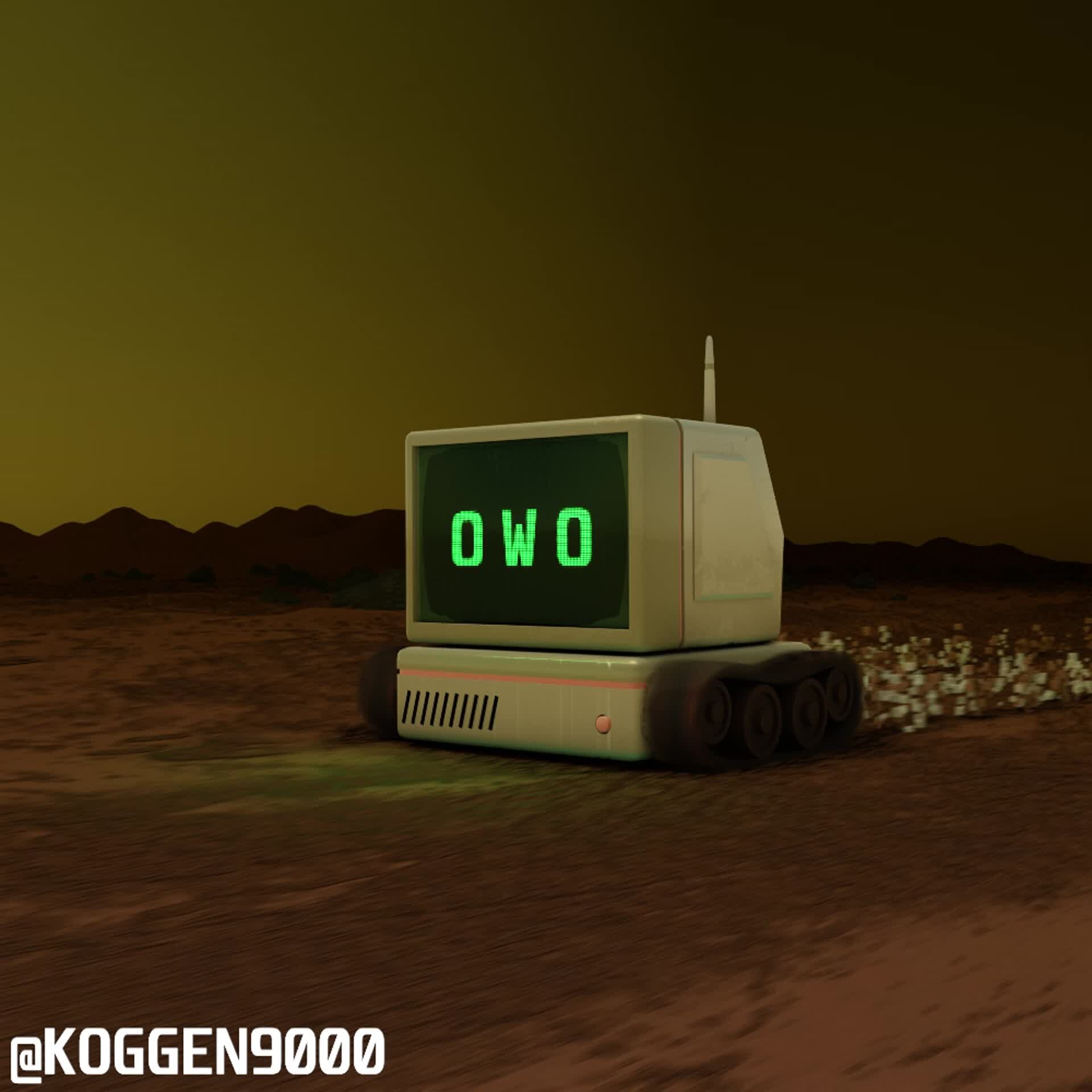 ArtStation - Retro Mars Exploring Robot