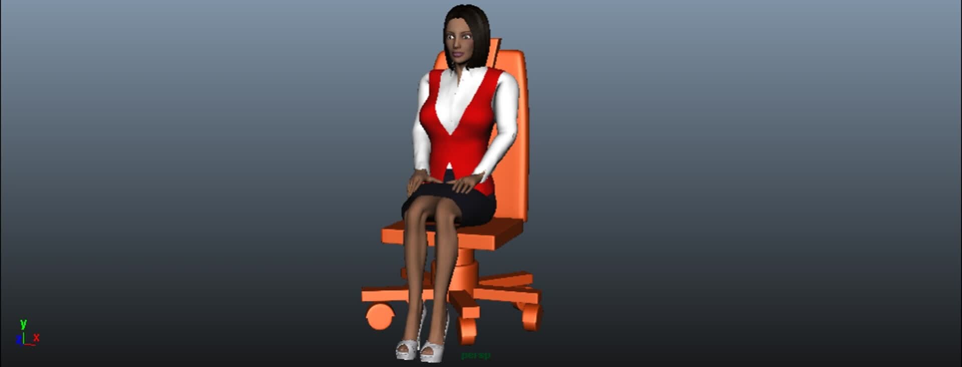 ArtStation - sitting idle video