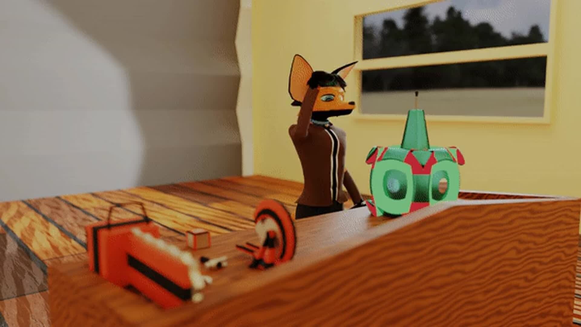 Animated Fox 3D - Workshop loop test