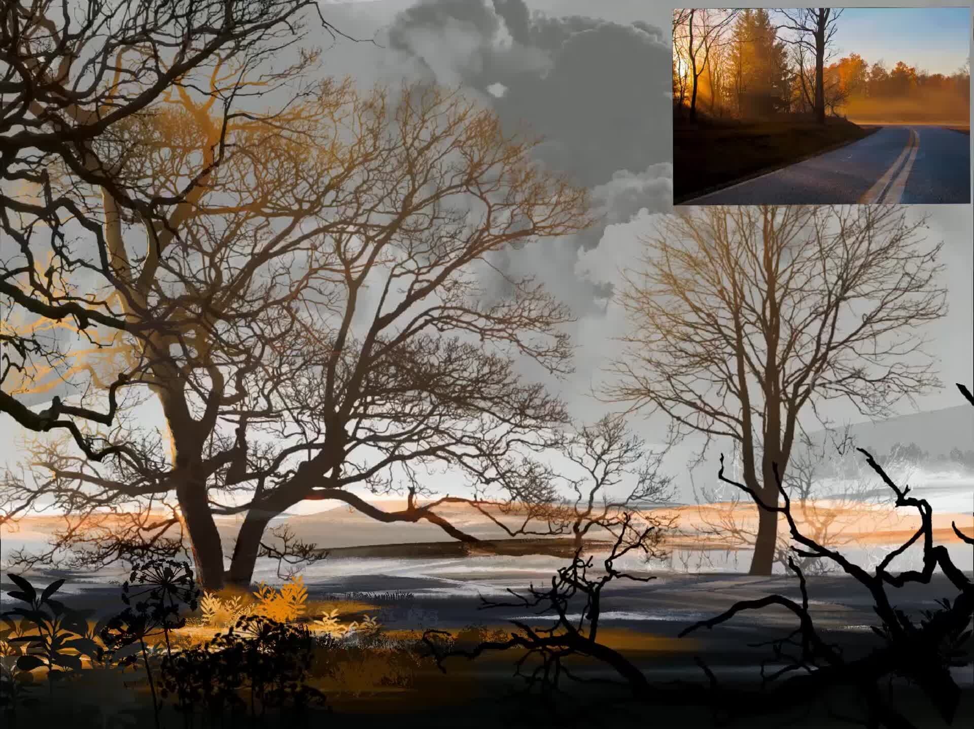 ArtStation - Random environment concept from imagination. Ipad ...