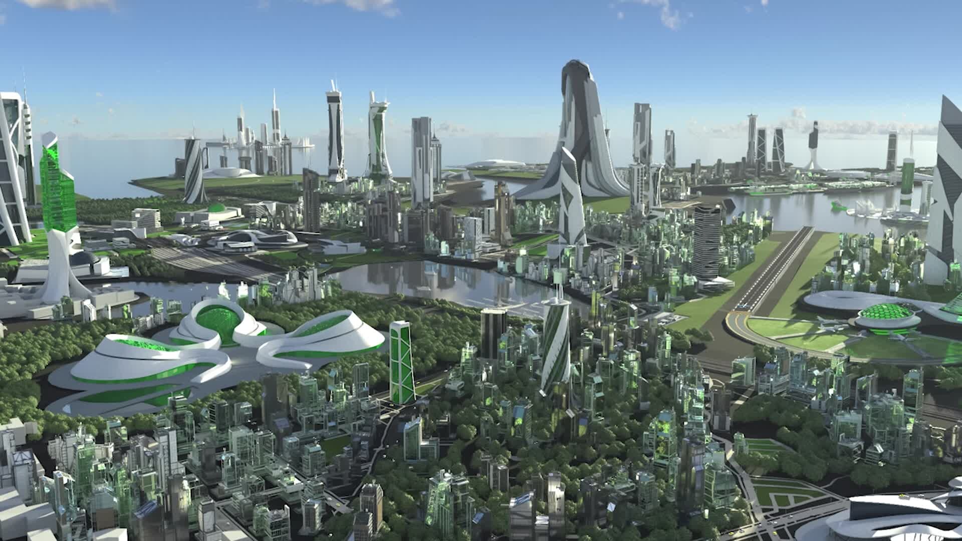 ArtStation - Qt Overview City ( Loop Animation )