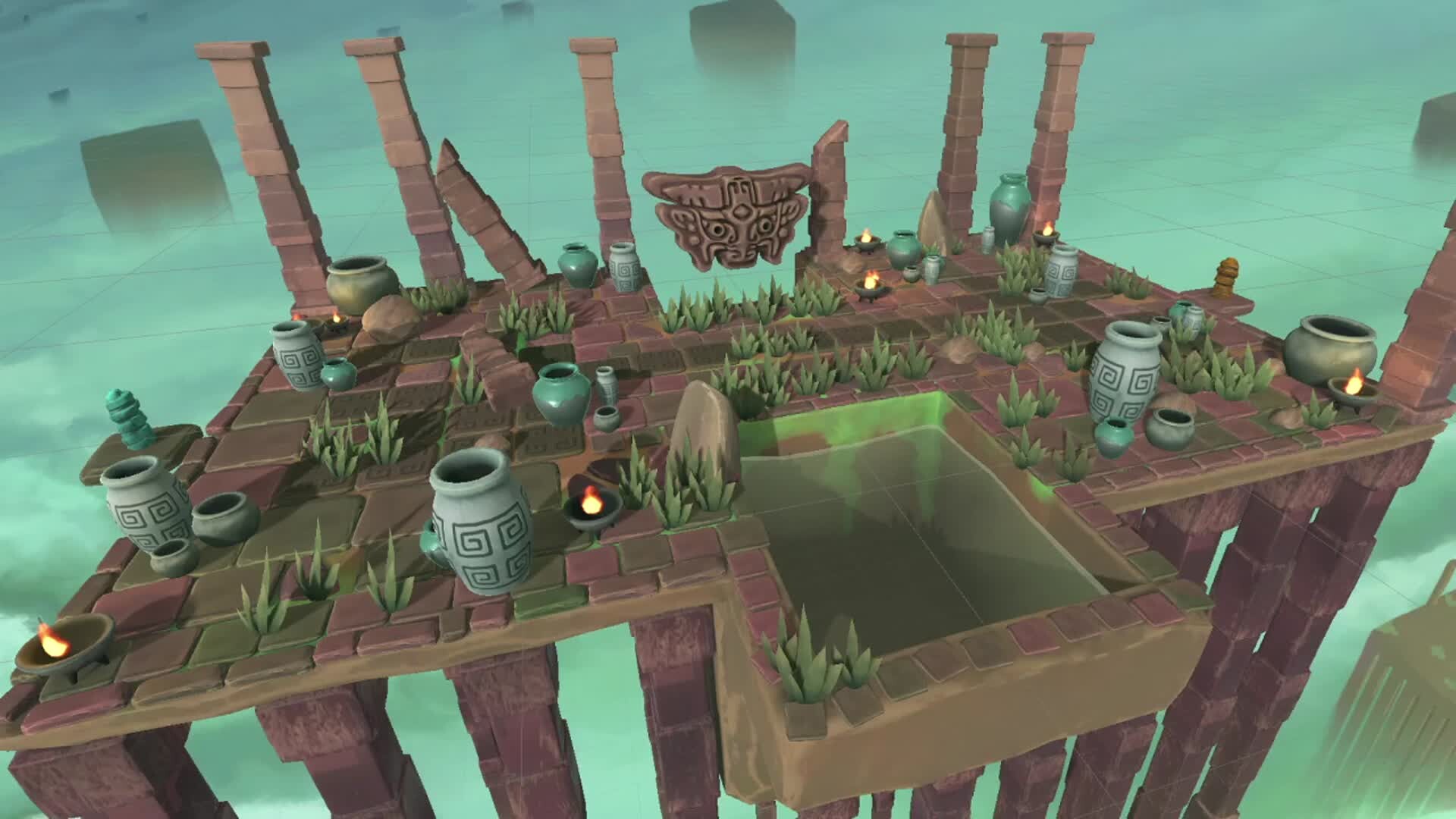 ArtStation - Cloud Temple Environmental VFX