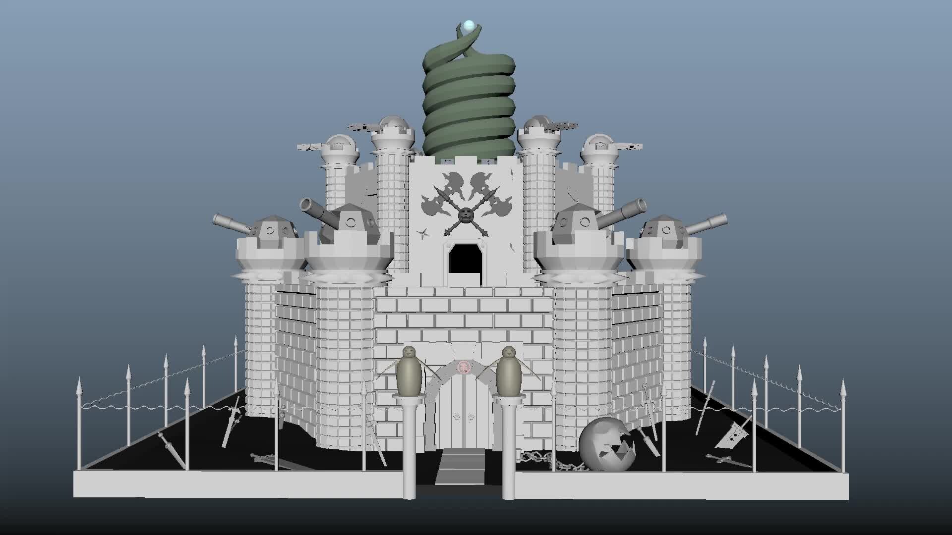 ArtStation - Castle 3D modeling