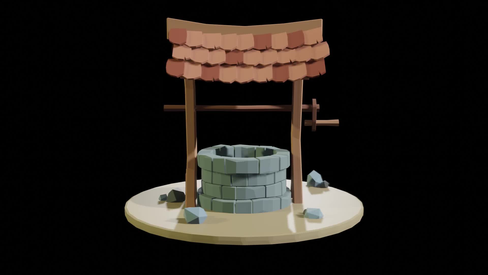 ArtStation - Low Poly Well