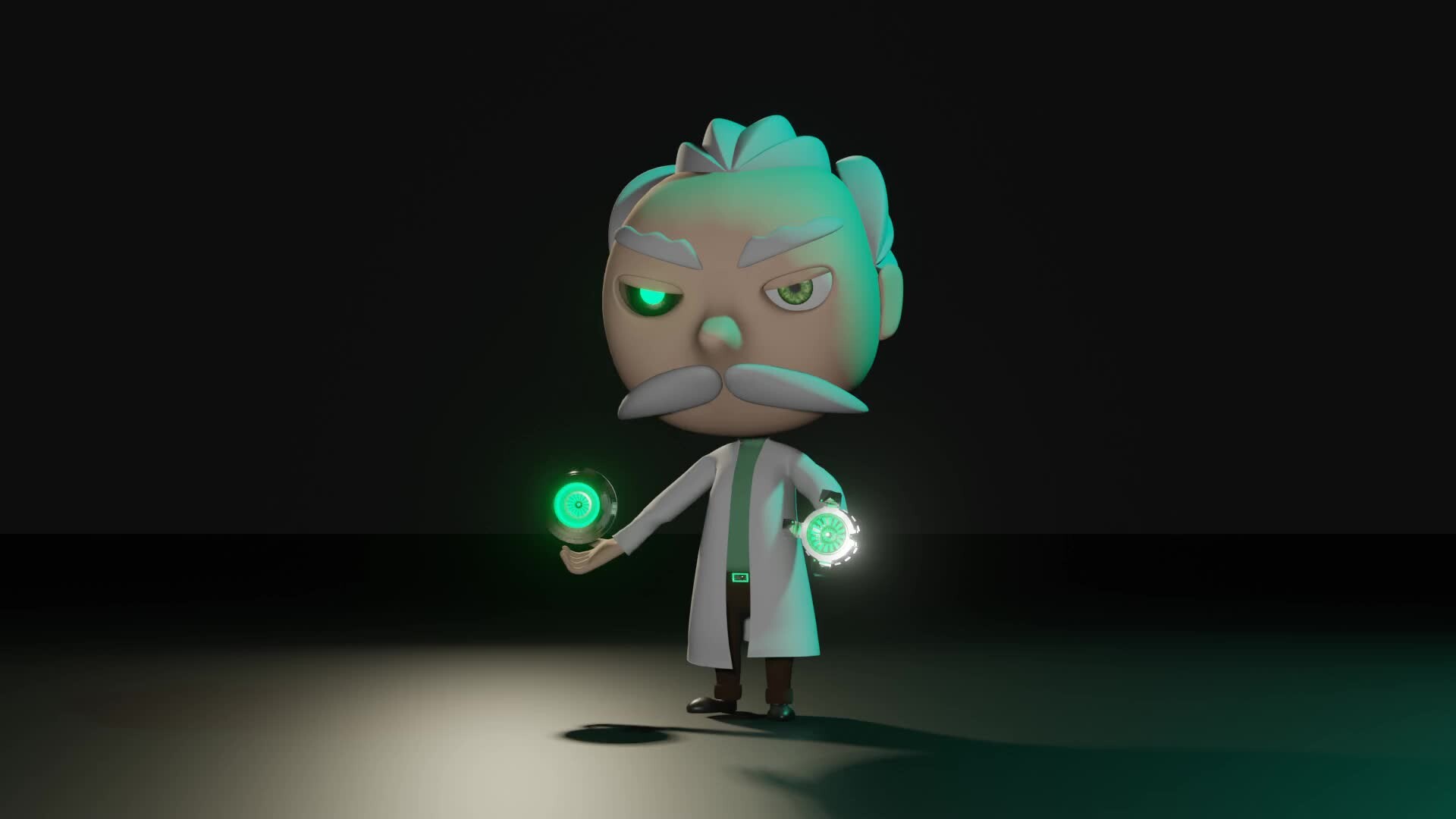ArtStation - Mad Scientist - Character Design & Modeling with Blender