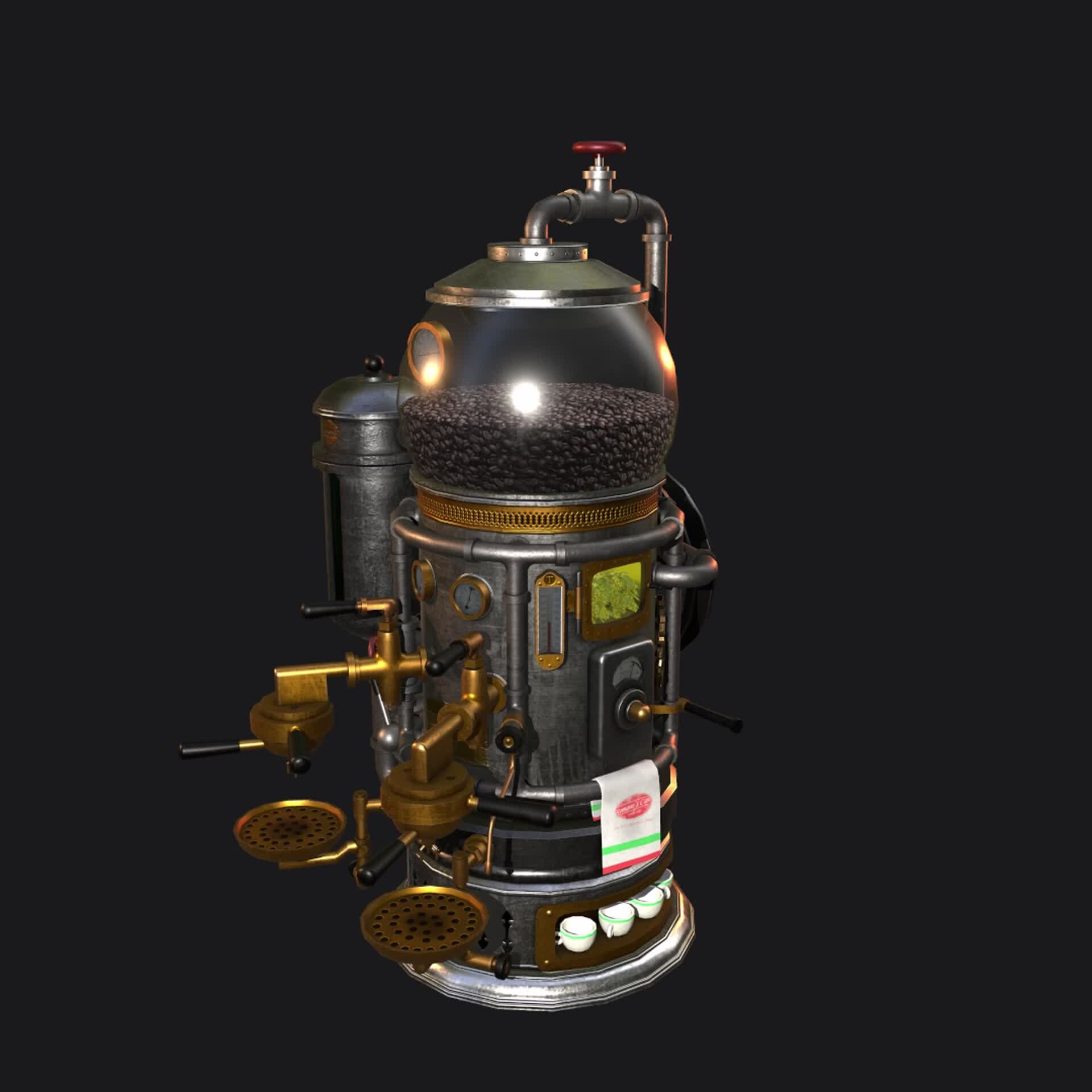 ArtStation - Over Engineered Espresso Machine