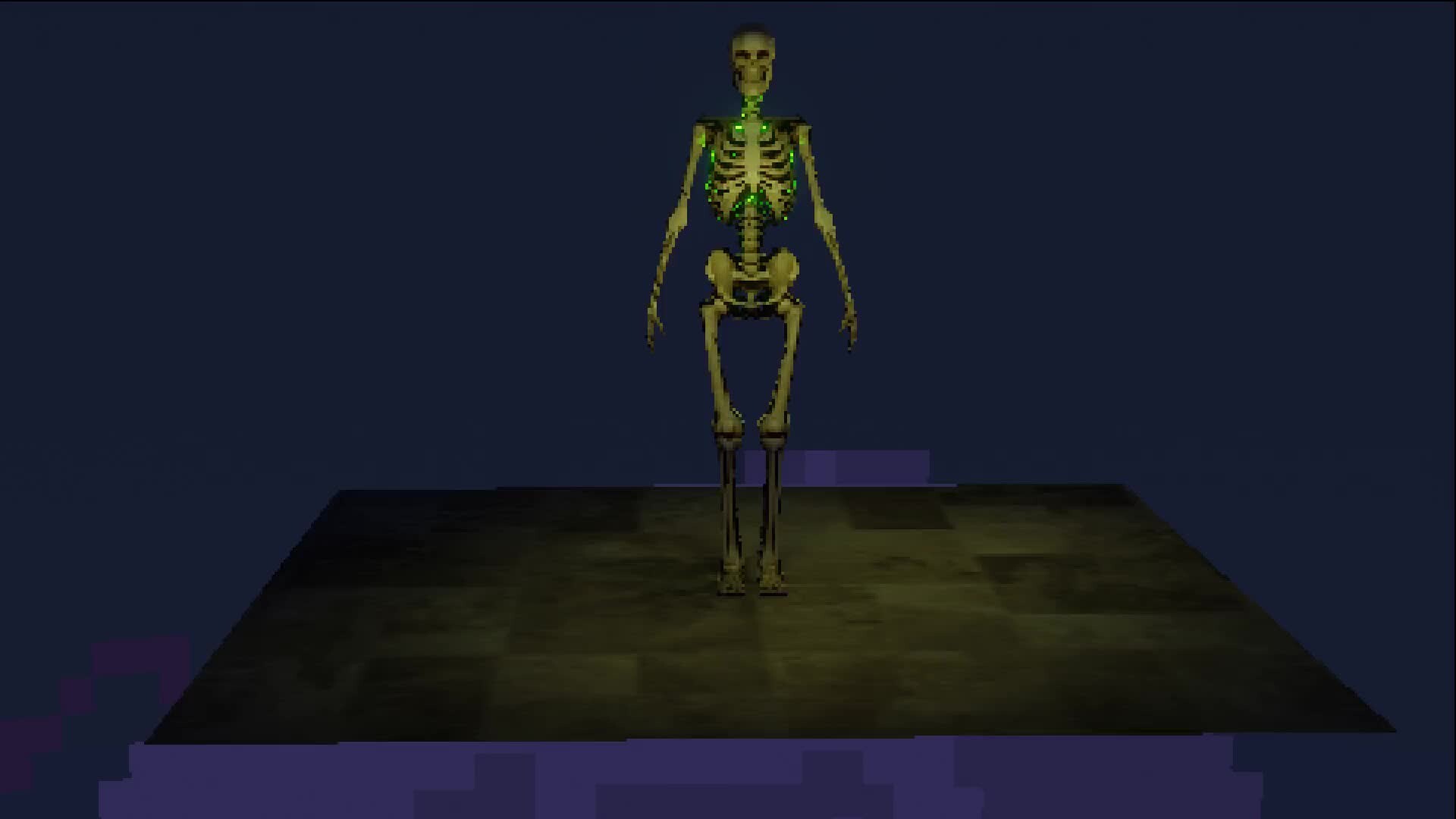 ArtStation - Low poly skeleton Psx style