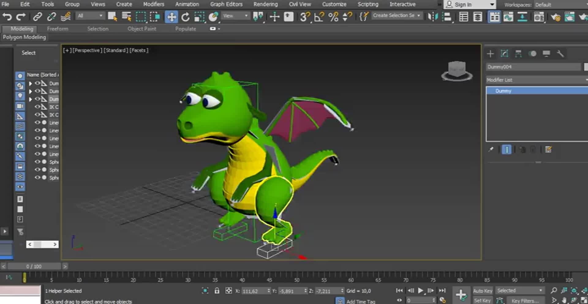ArtStation - Dragon 3D model and rigging