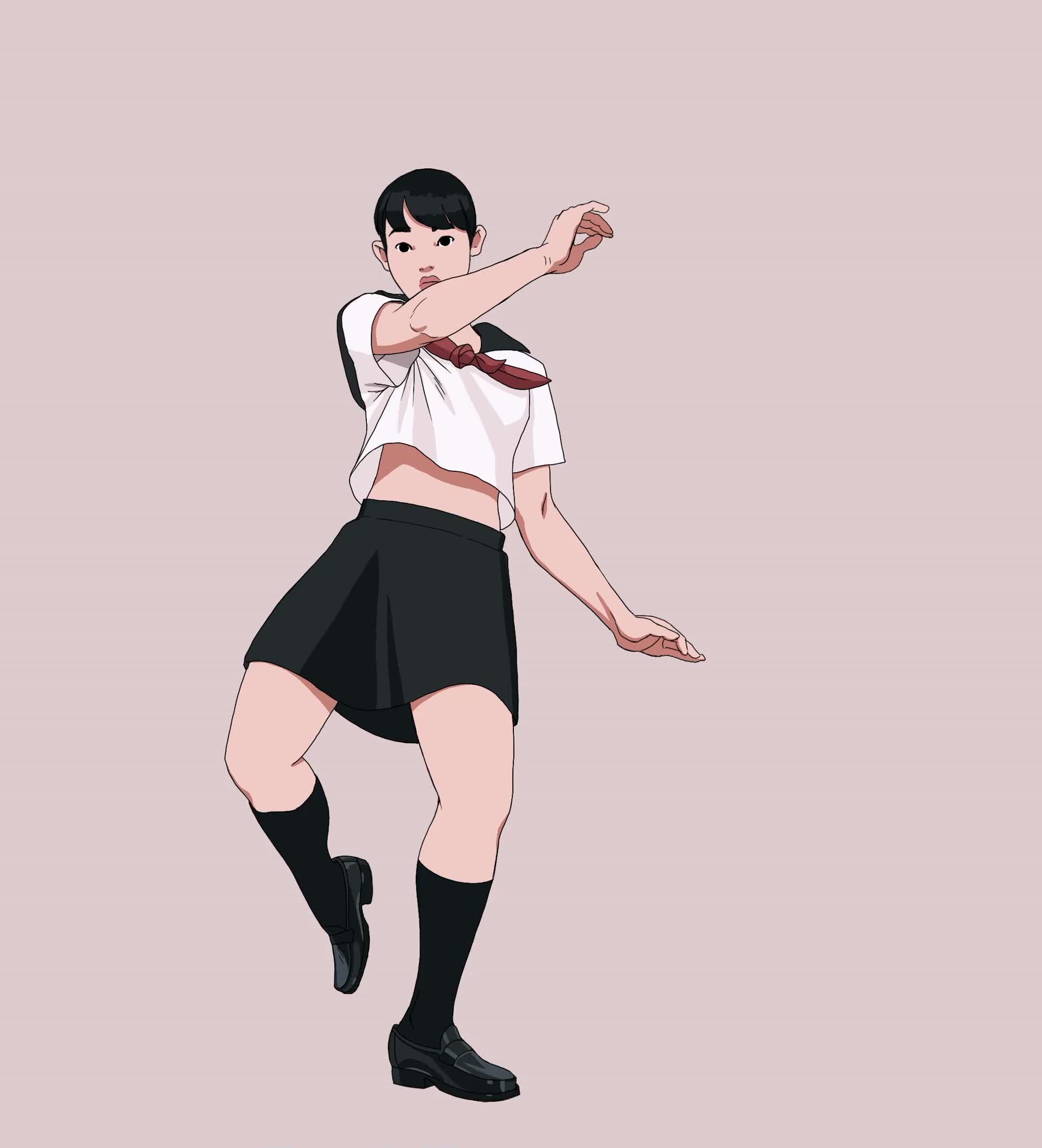 ArtStation - Round House Kick Animation