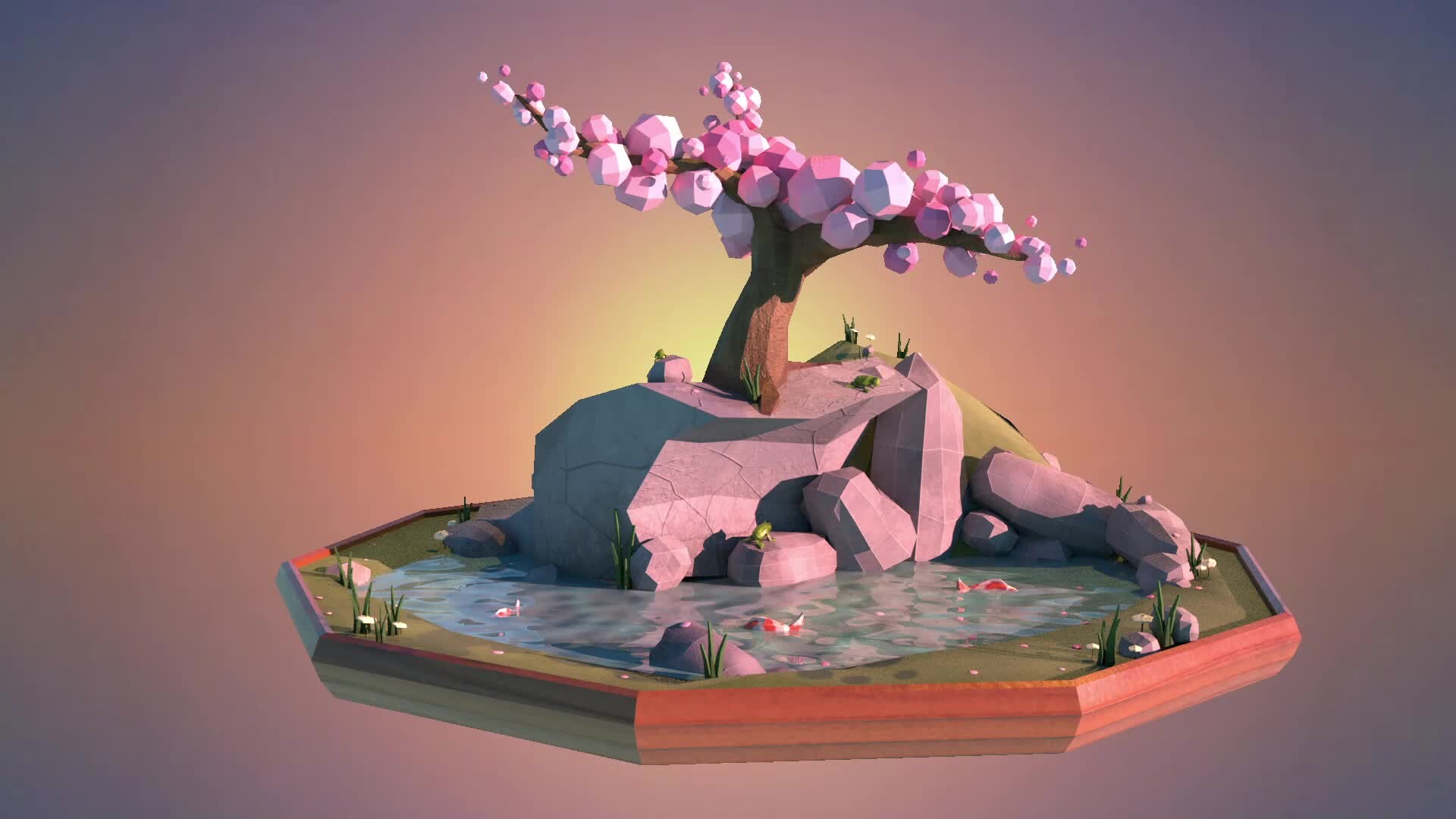 ArtStation - Low Poly Scene (2021)