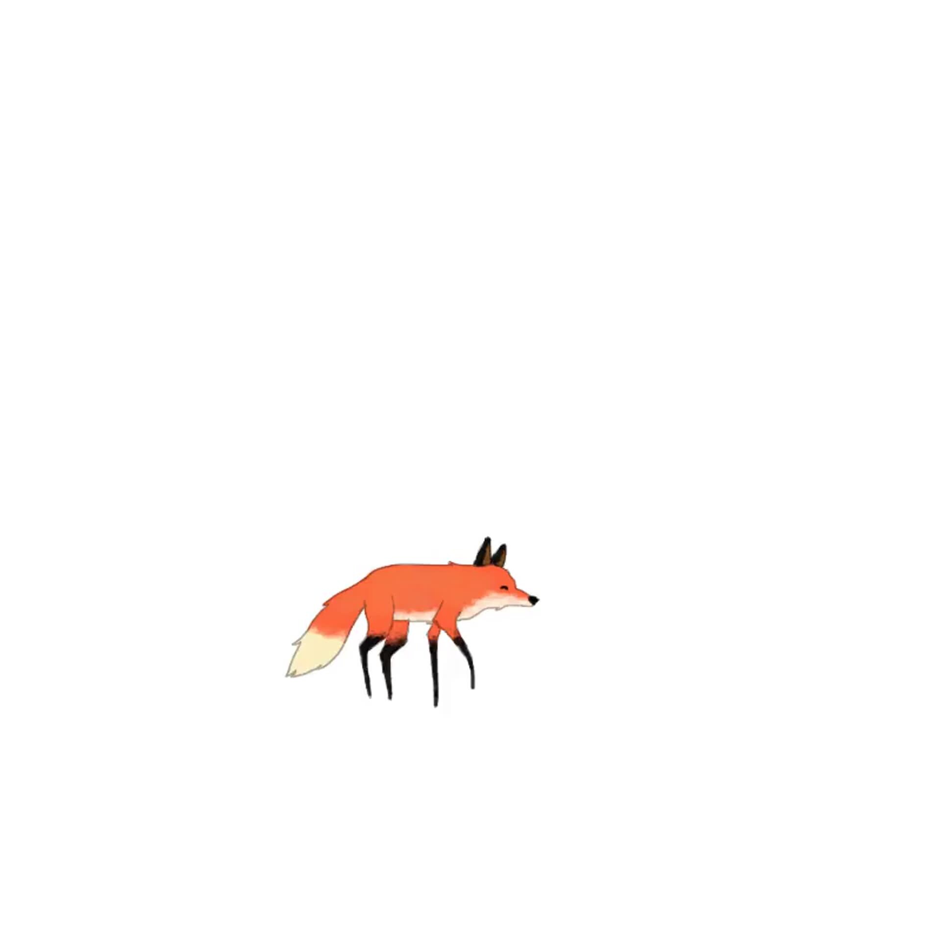 ArtStation - Short Fox Animation Gif