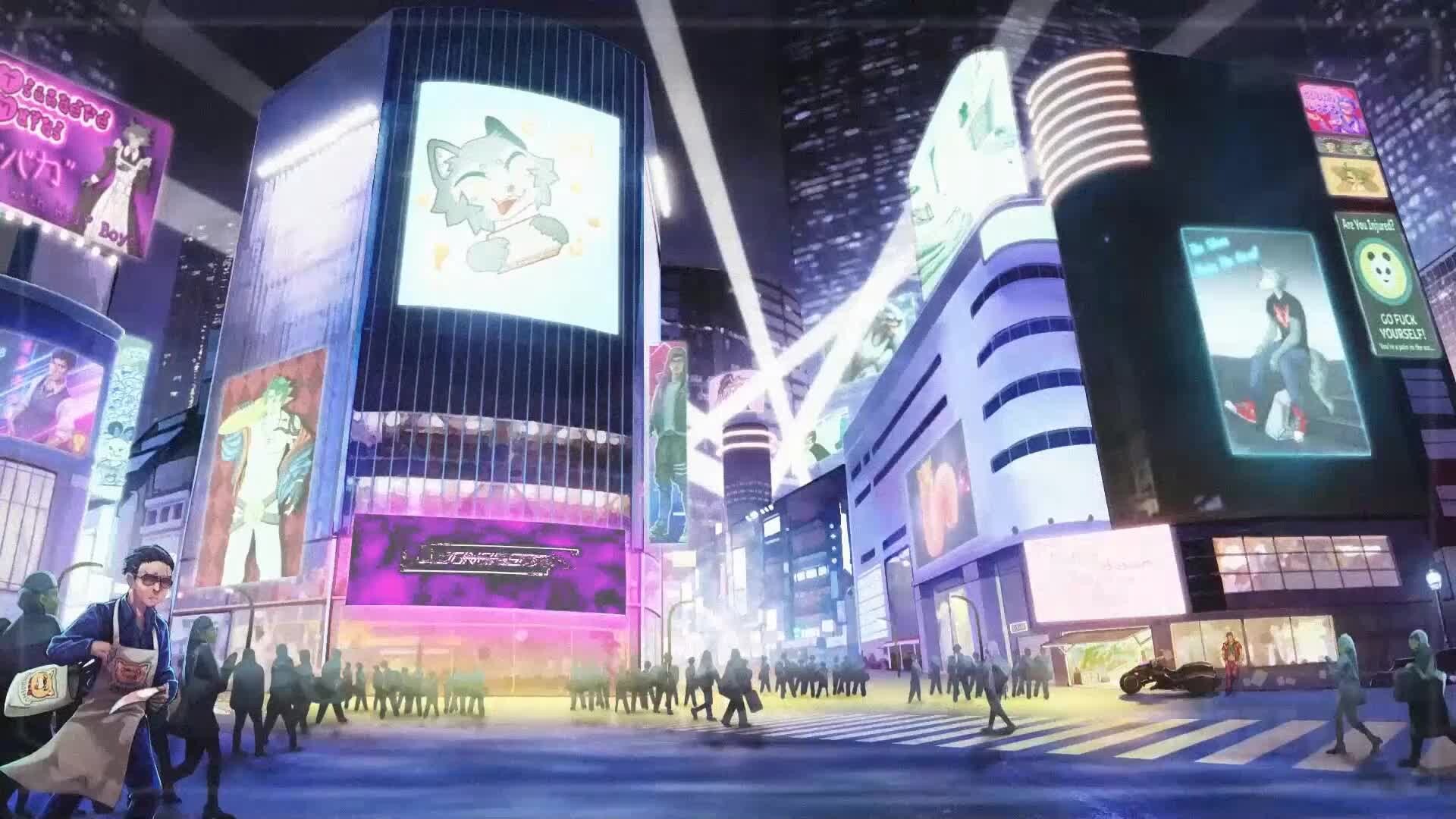 ArtStation - Shibuya cityscape