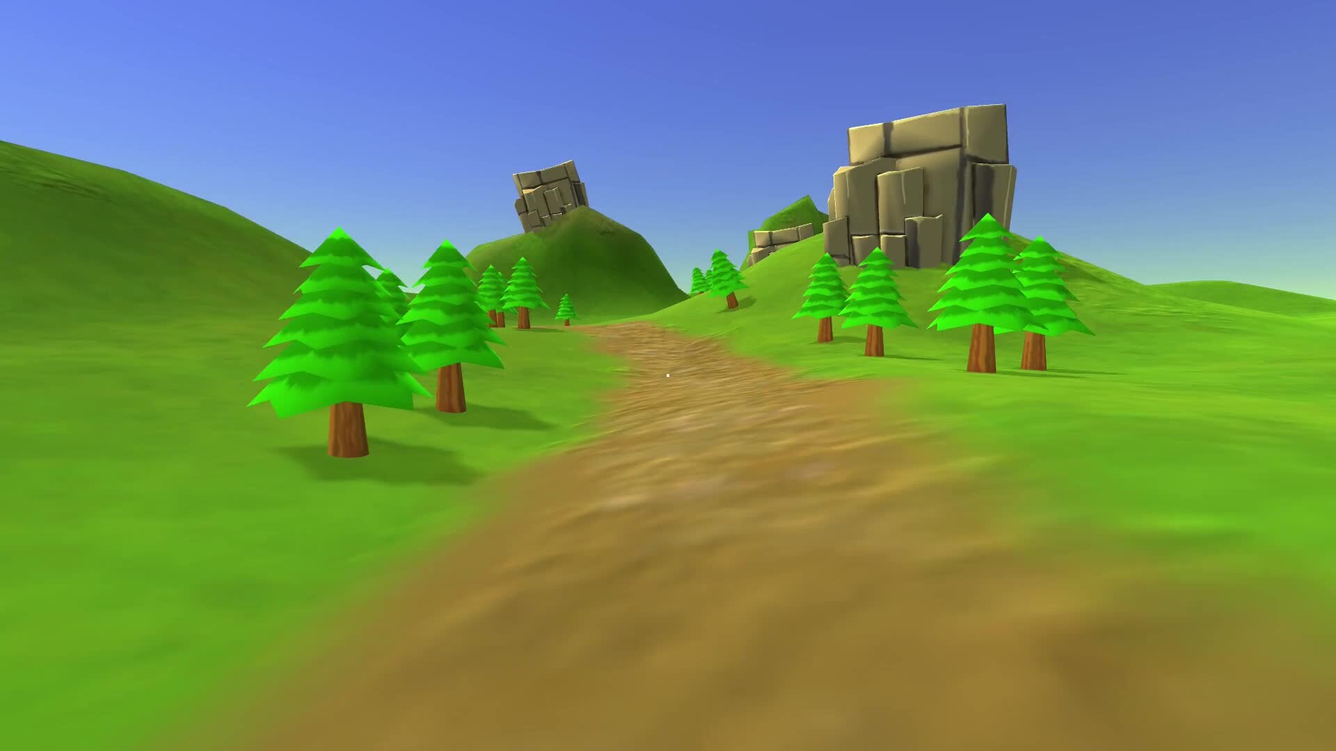ArtStation - terrain open world game environment low poly