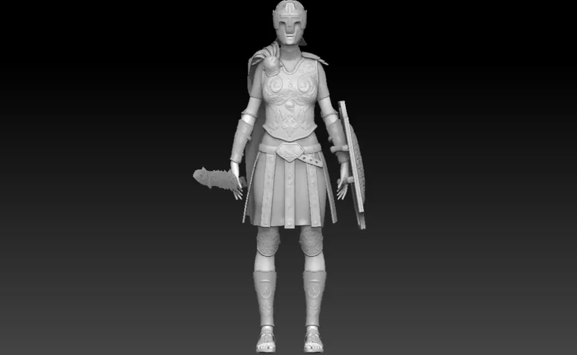 ArtStation - Female Roman Warrior