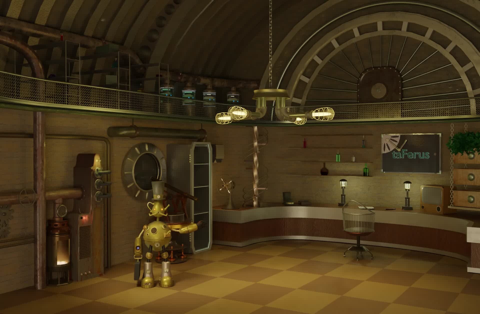 ArtStation - Steampunk room