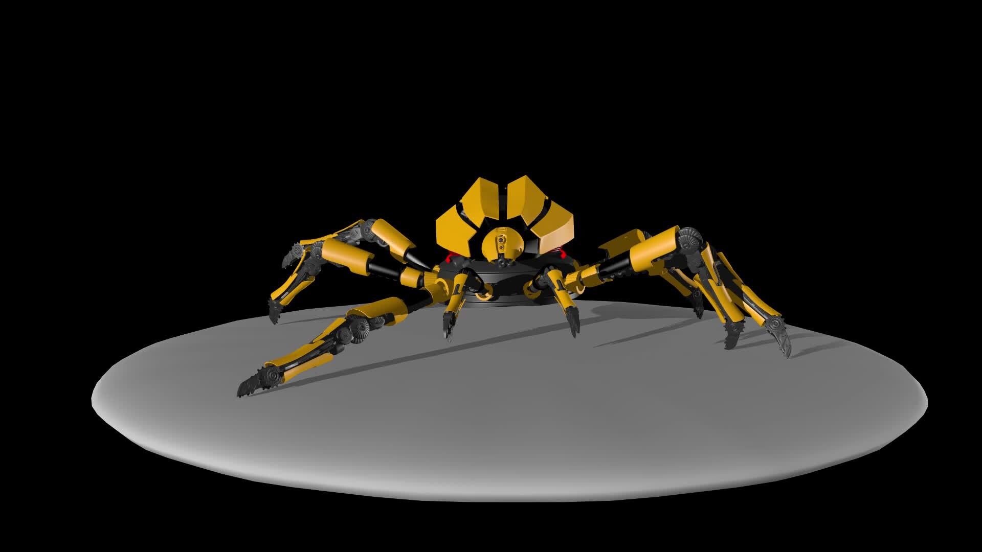 ArtStation - Mechanical Hexapod Rigging