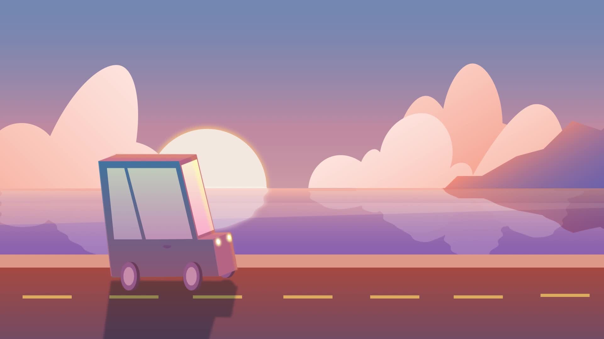 ArtStation - Sunset Road