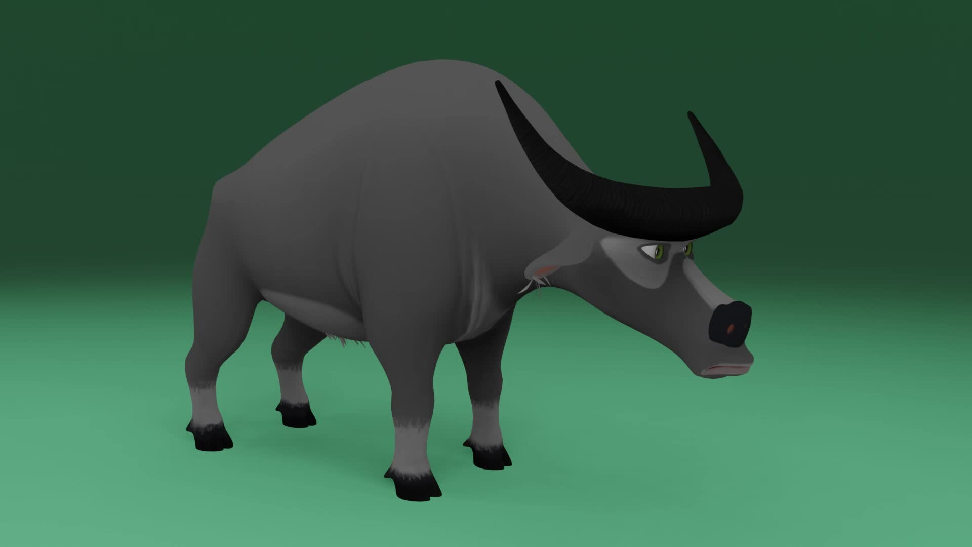 ArtStation - Bull Idle Animation