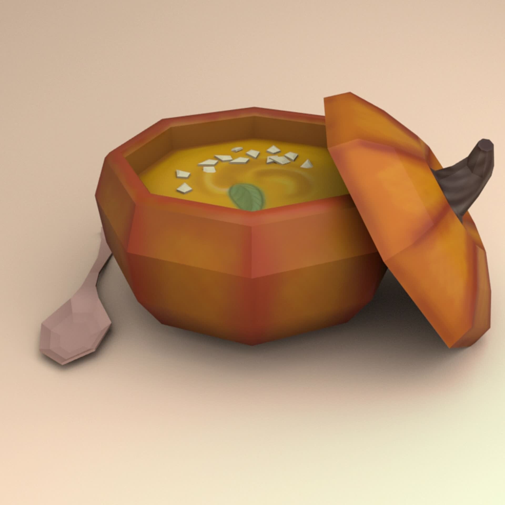 ArtStation - 3D Low poly bowl
