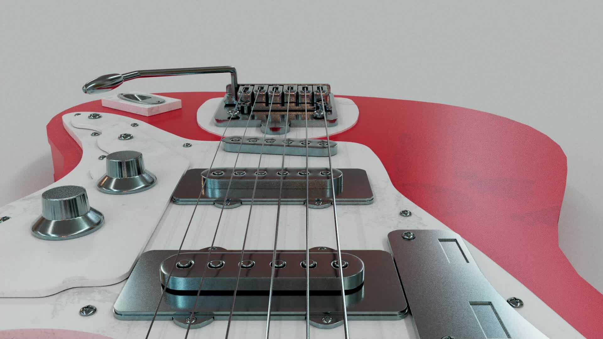 ArtStation - Red Electric Guitar