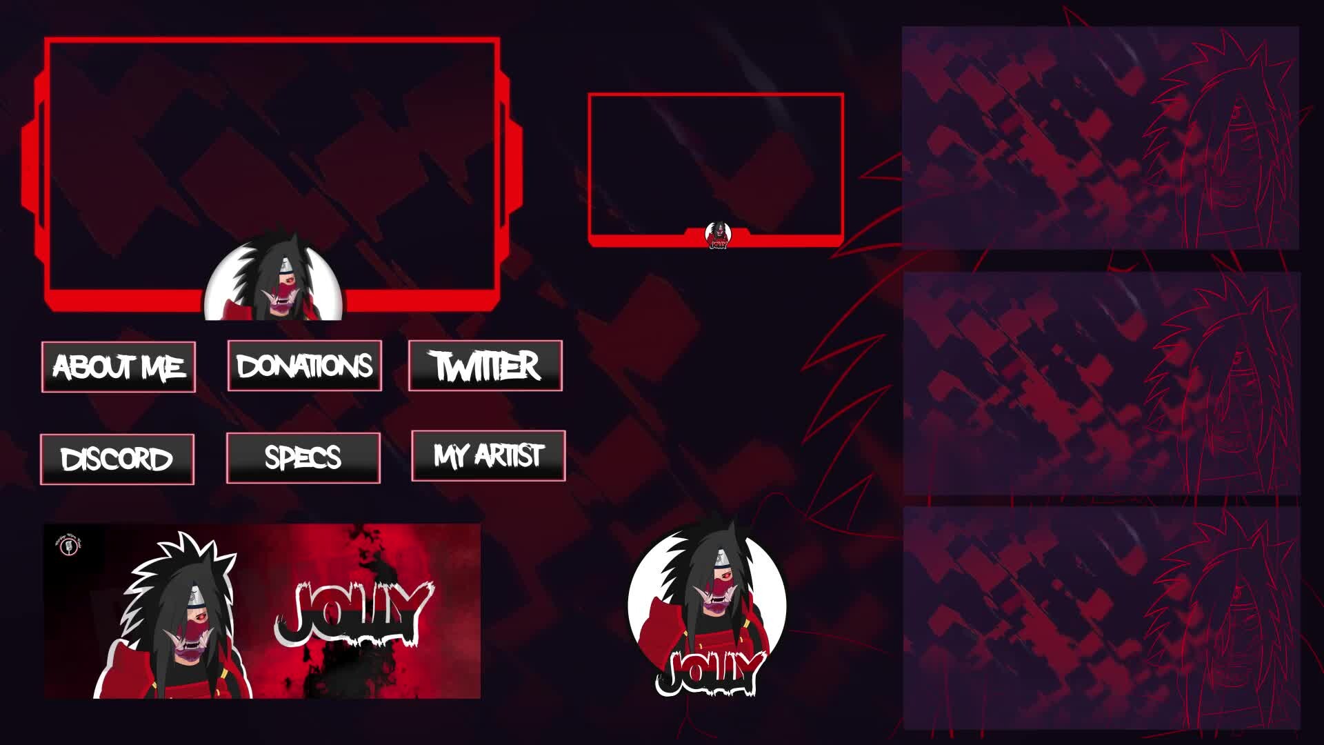 ArtStation - Animated Twitch Overlay Madara