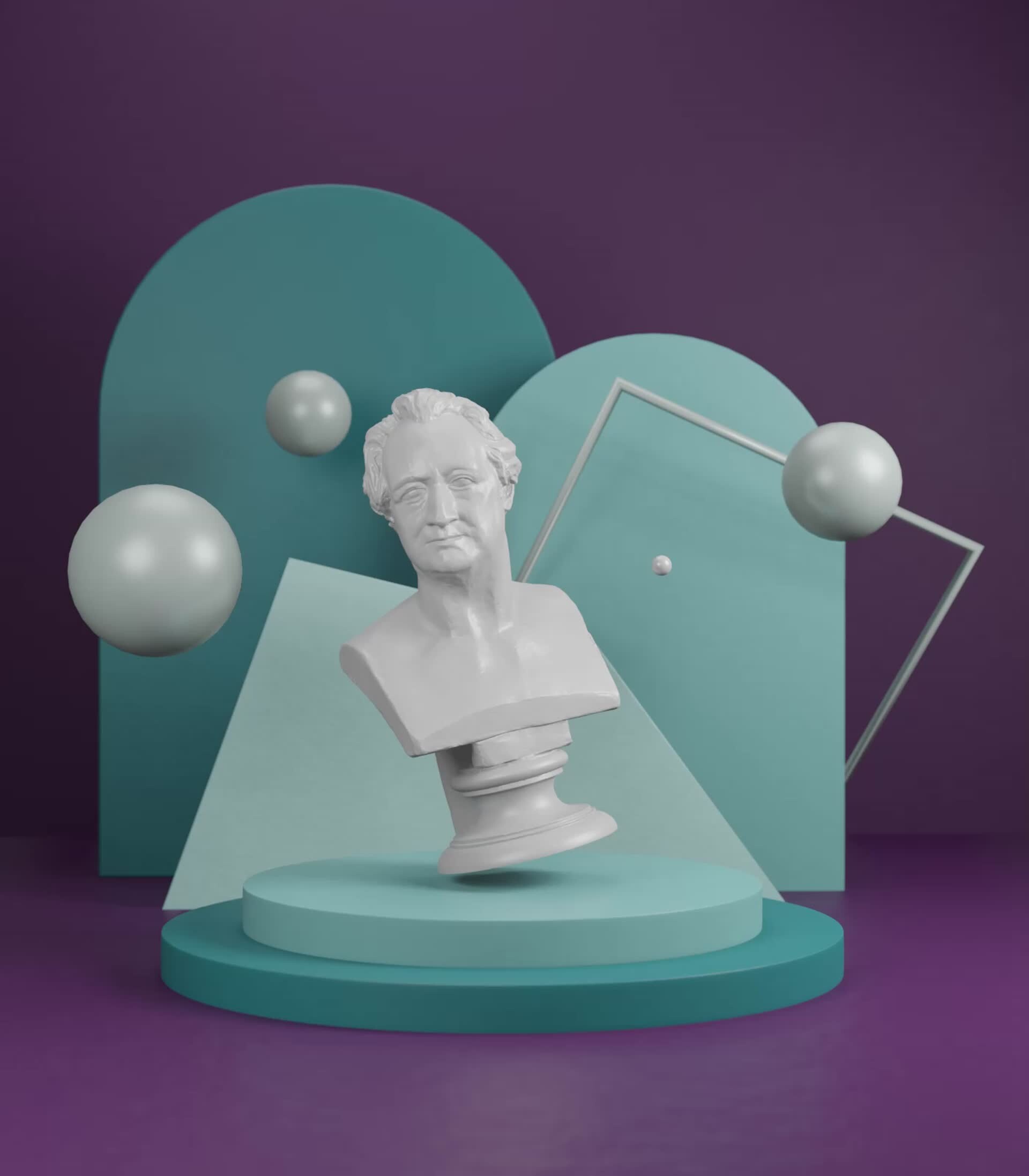 ArtStation - 3D Abstract Statue