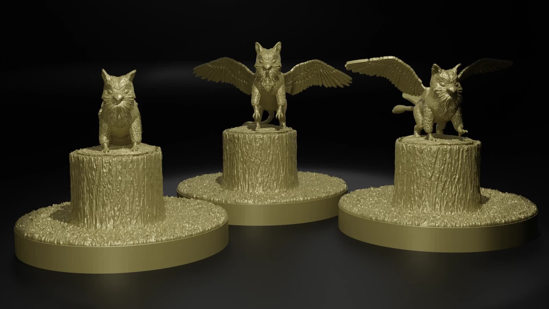 ArtStation - 3D Printable Mini Griffon