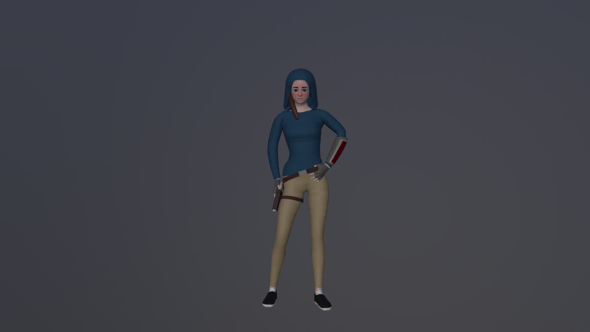 ArtStation - Sarah (Game Character) (5th school assignment)