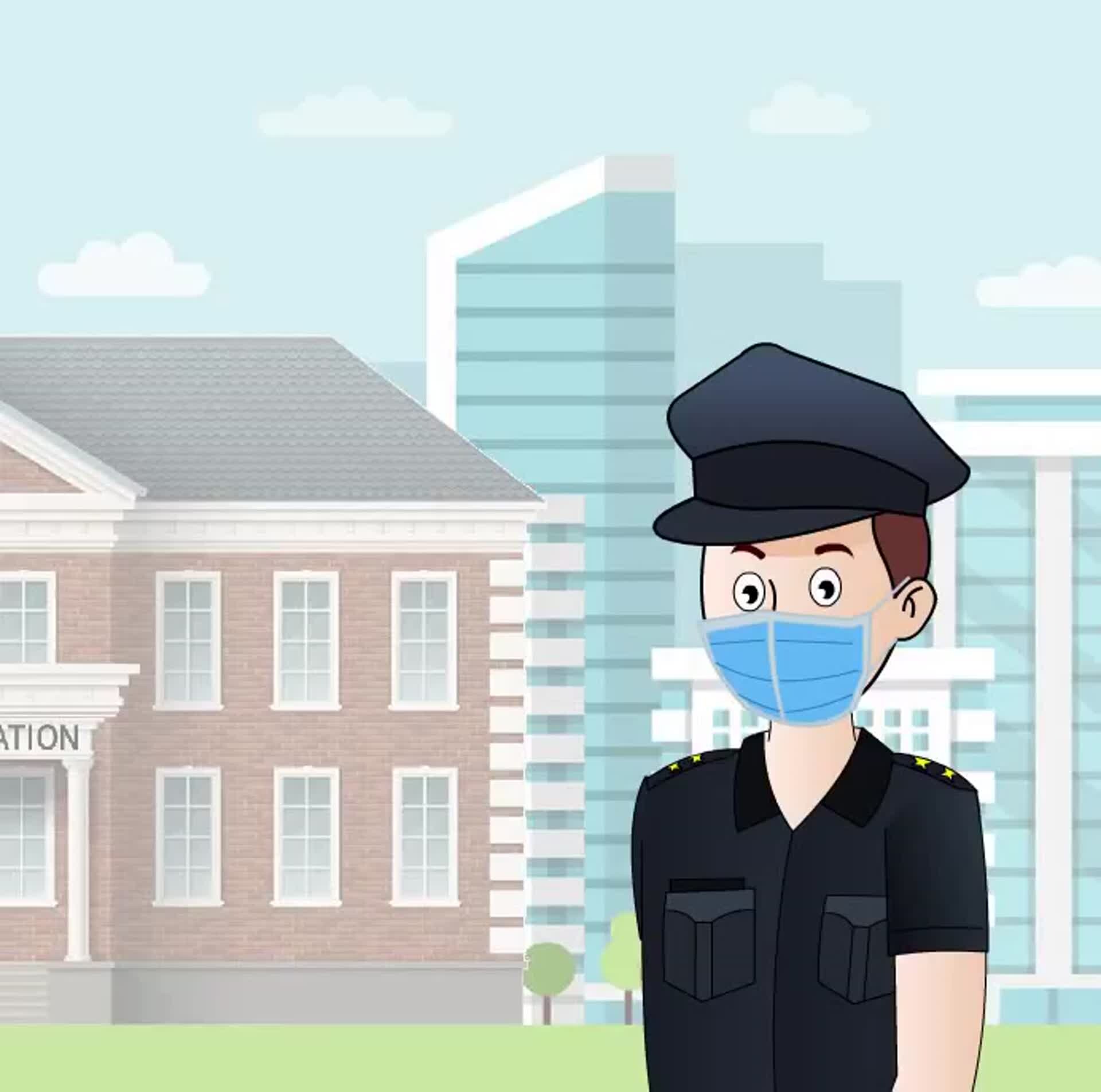 ArtStation - 2D Animation Wear mask properly